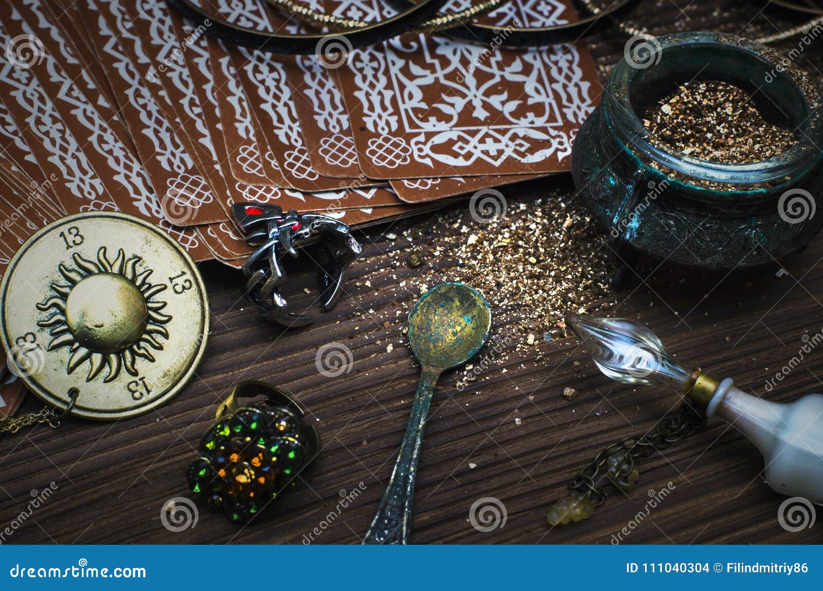 Tarot Cards. Fortune Teller. Divination. Stock Photo - Image of poison ...