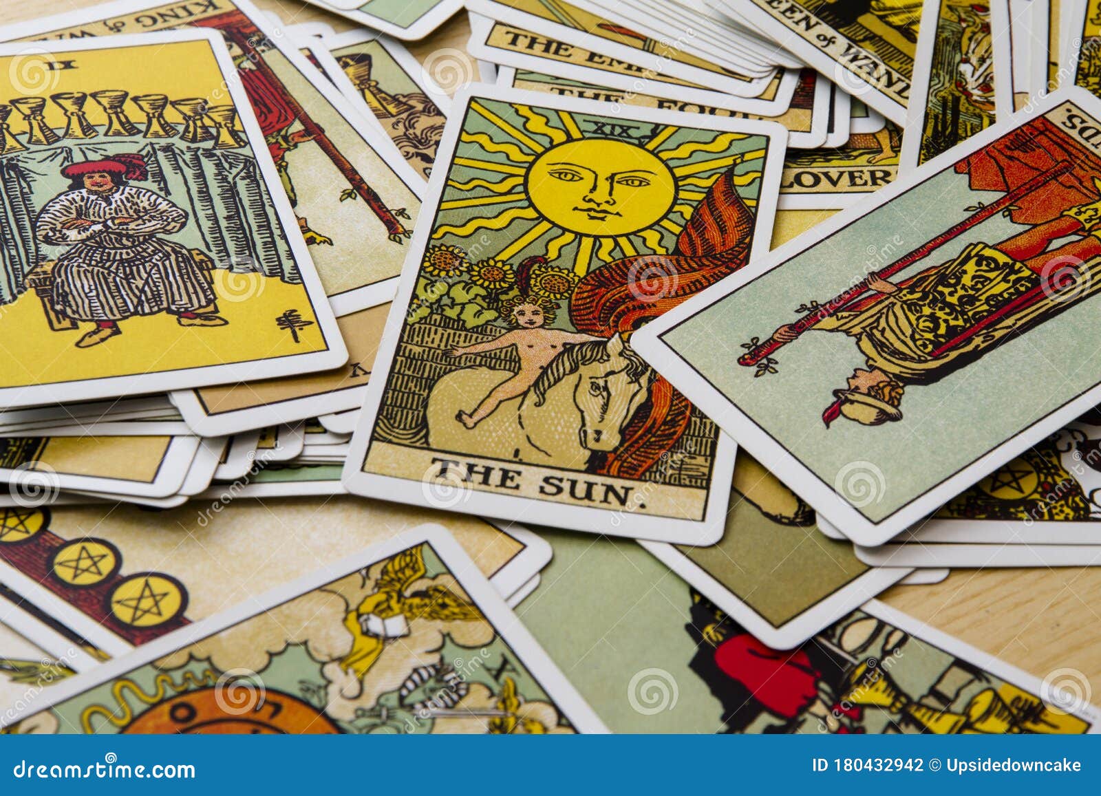 Tarot cards stock photo. Image of spread, telling, divination - 180432942