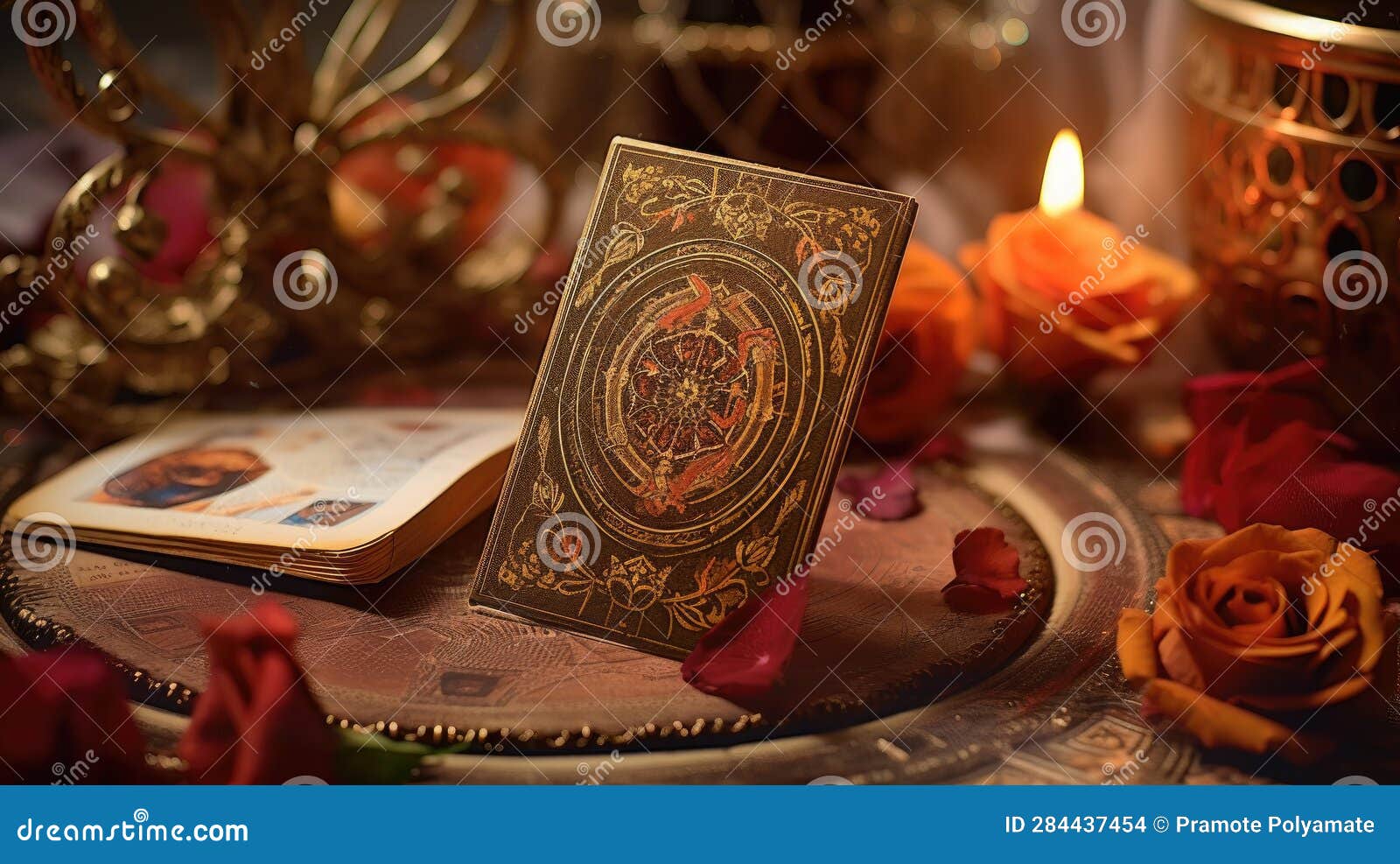 Tarot Cards For Predict The Future. Gypsy Card. Generative Ai Stock ...