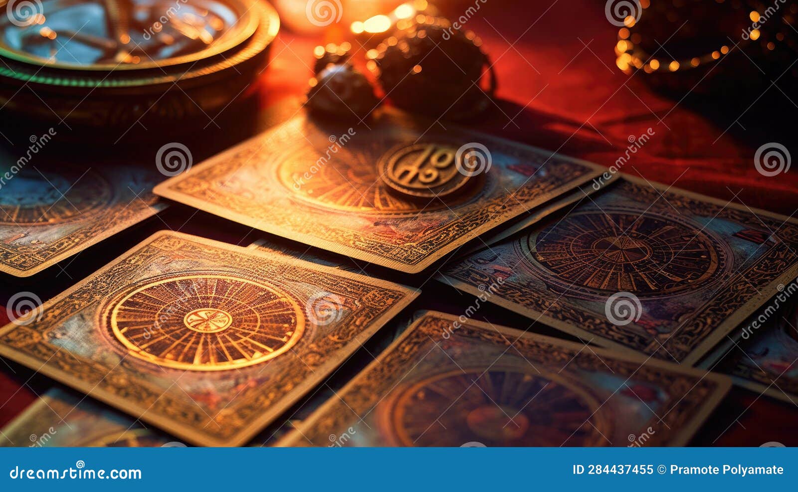 Tarot Cards For Predict The Future. Gypsy Card. Generative Ai Royalty ...