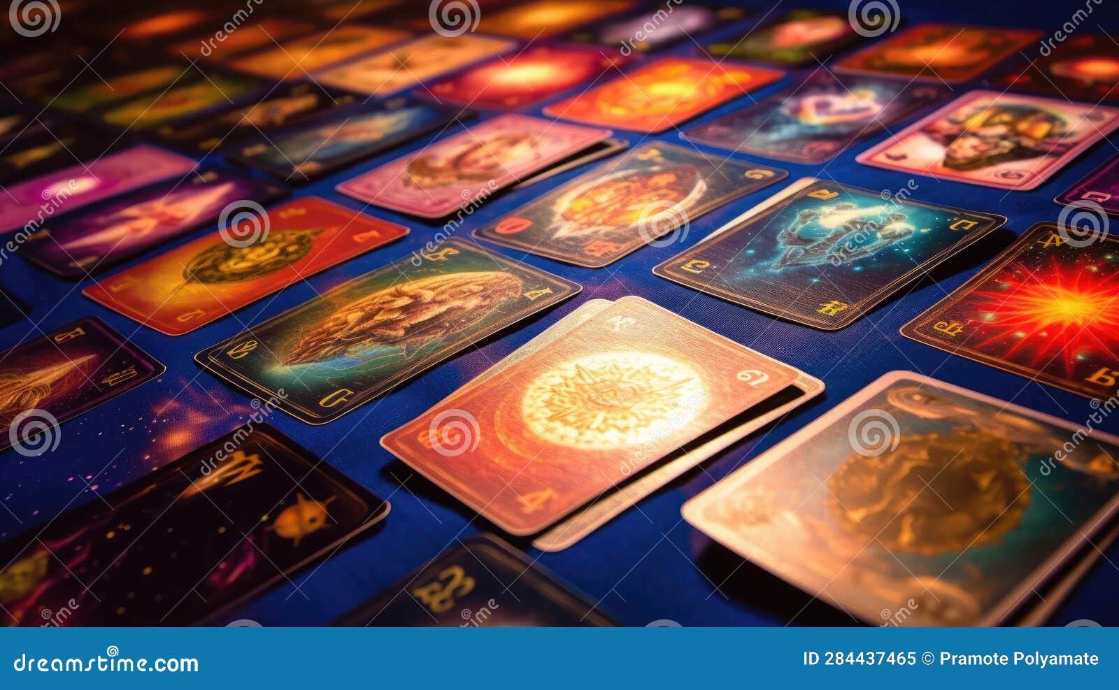 Tarot Cards for Predict the Future. Gypsy Card Stock Illustration ...