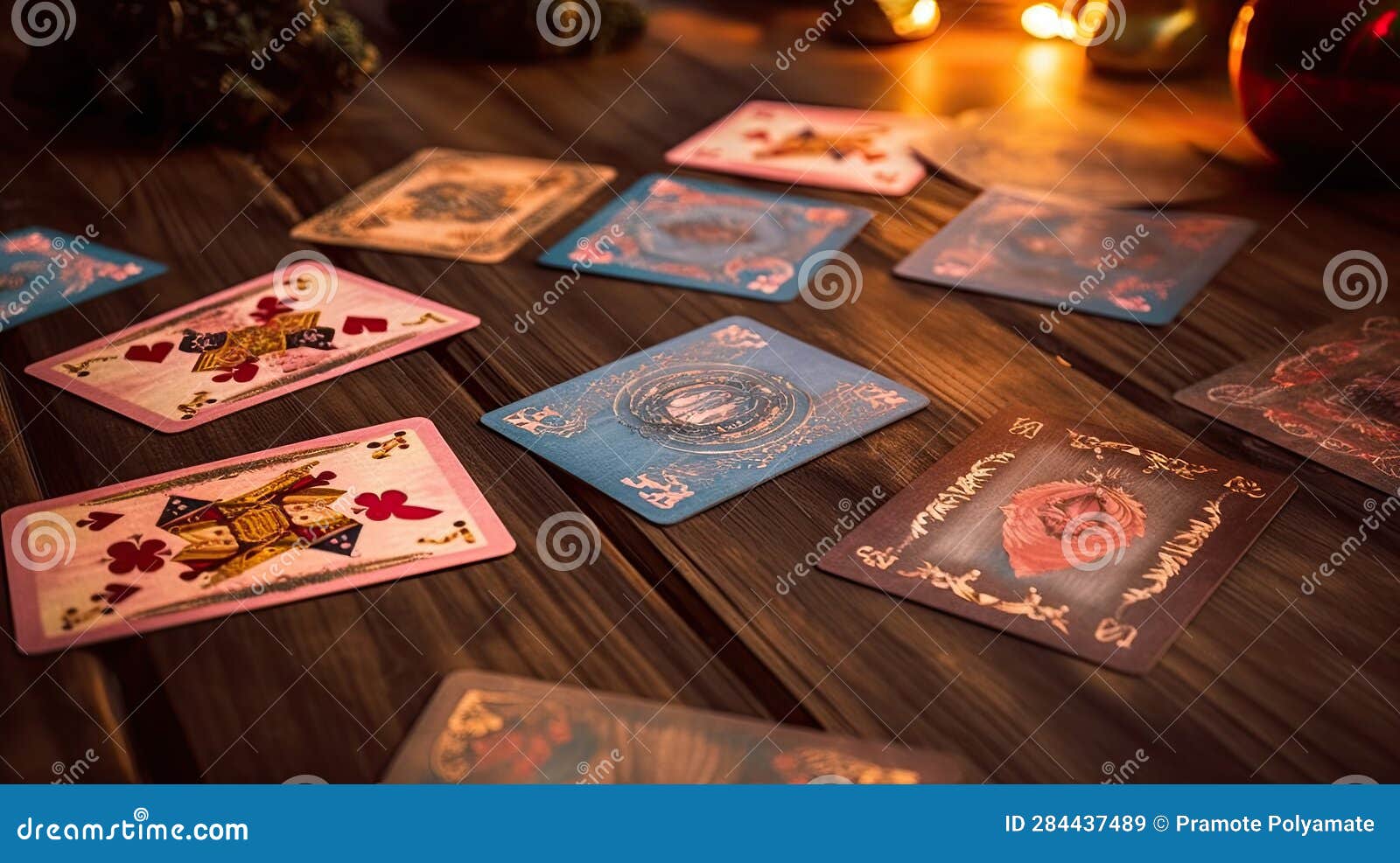 Tarot Cards for Predict the Future. Gypsy Card Stock Illustration ...
