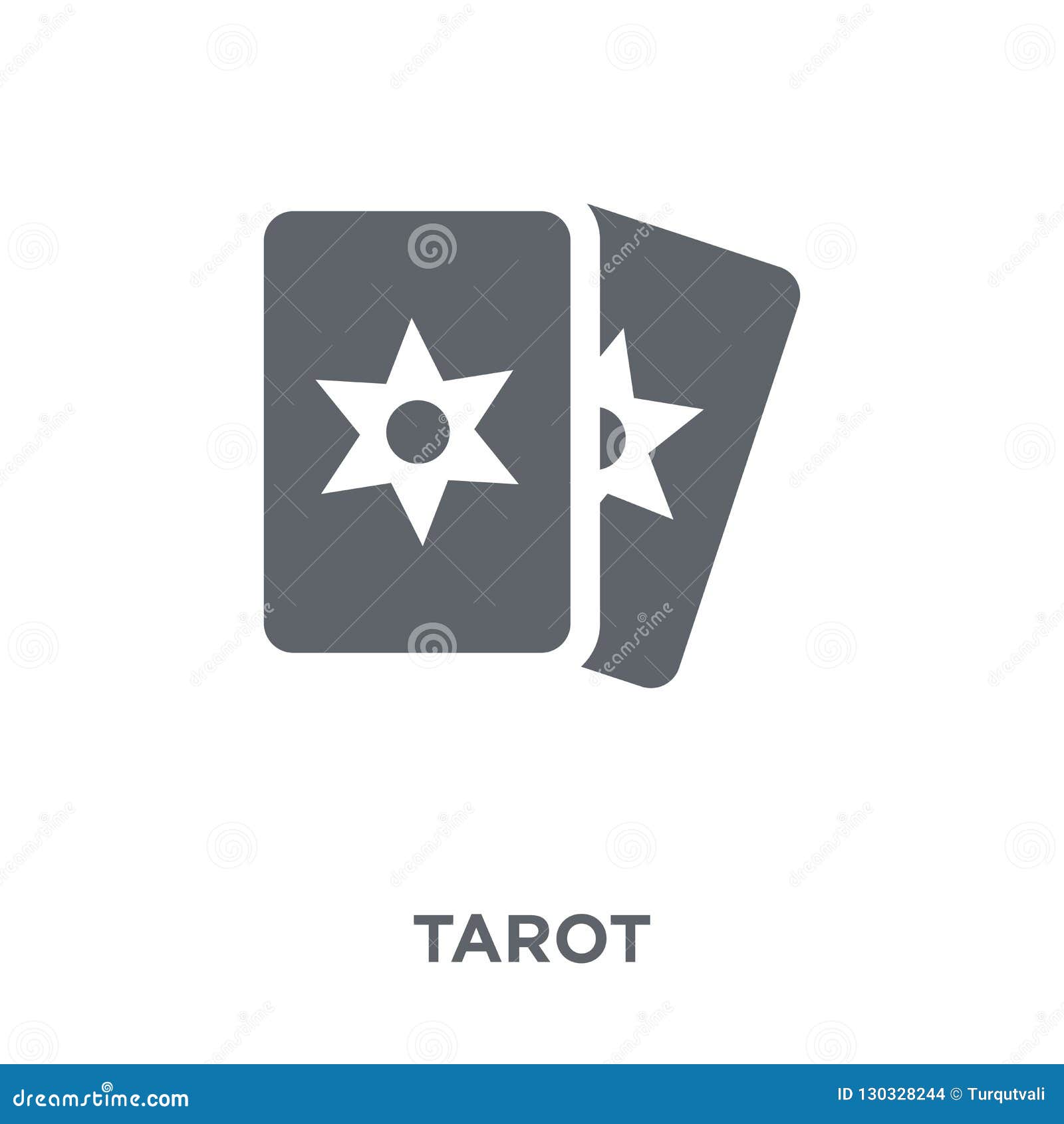Tarot Icon Vector Isolated On White Background, Tarot Sign ...