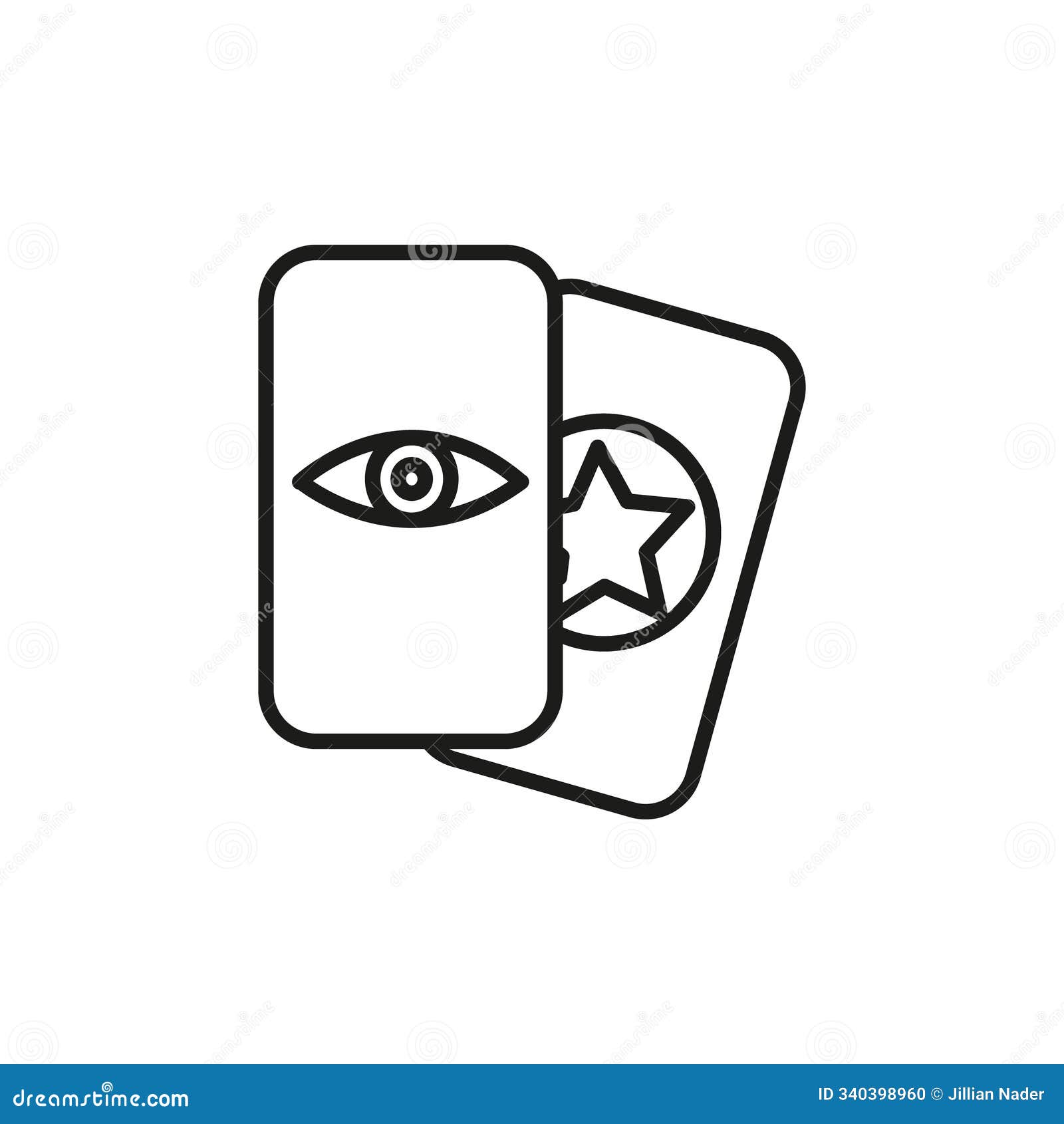 Tarot Icon Vector Isolated On White Background, Tarot Sign ...