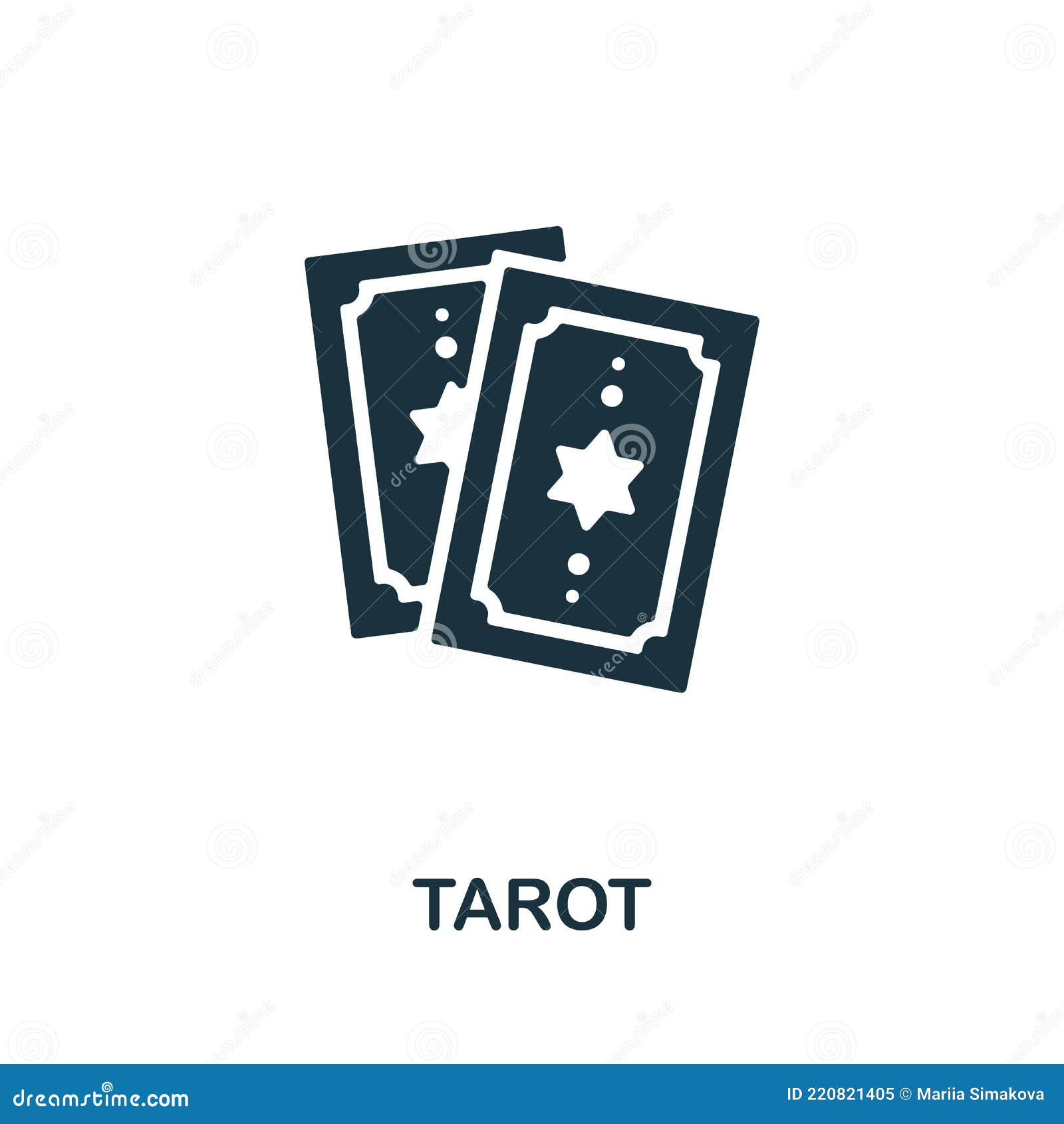 Tarot Icon Vector Isolated On White Background, Tarot Sign ...