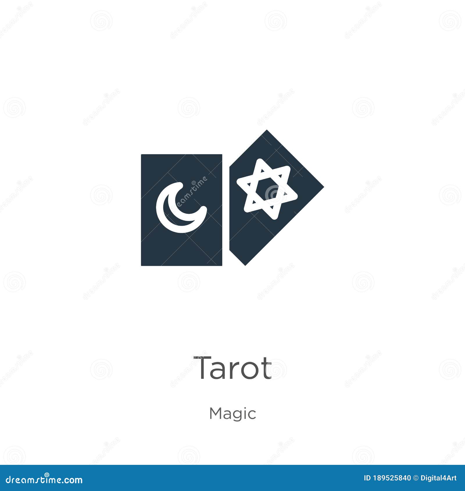 Tarot Icon Vector. Trendy Flat Tarot Icon from Magic Collection ...