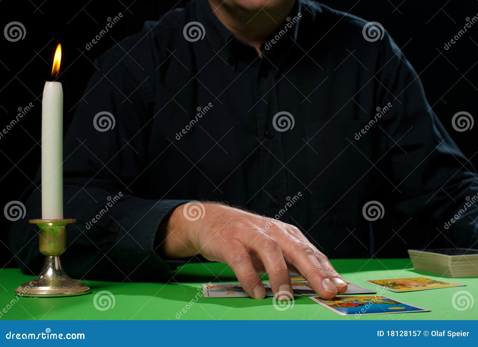 Tarot reader stock image. Image of hands, divination - 18128157