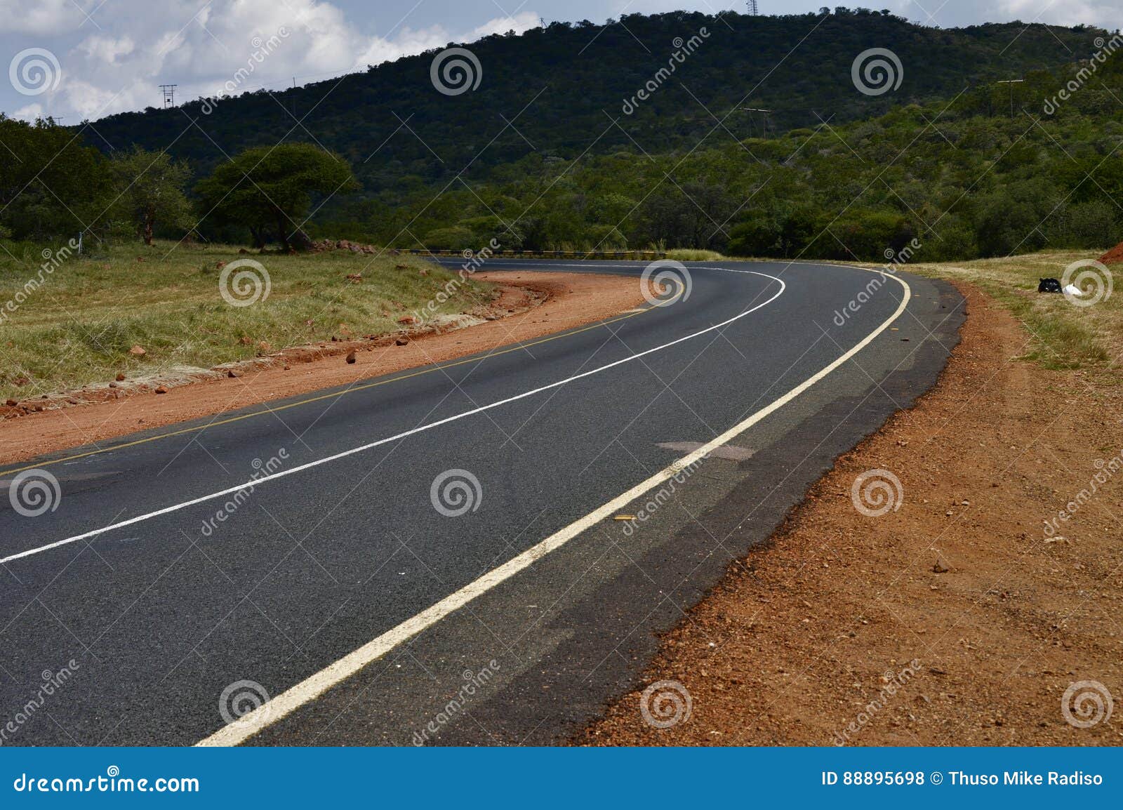 Tarred road curve stock photo. Image of bitumen, transportation - 88895698
