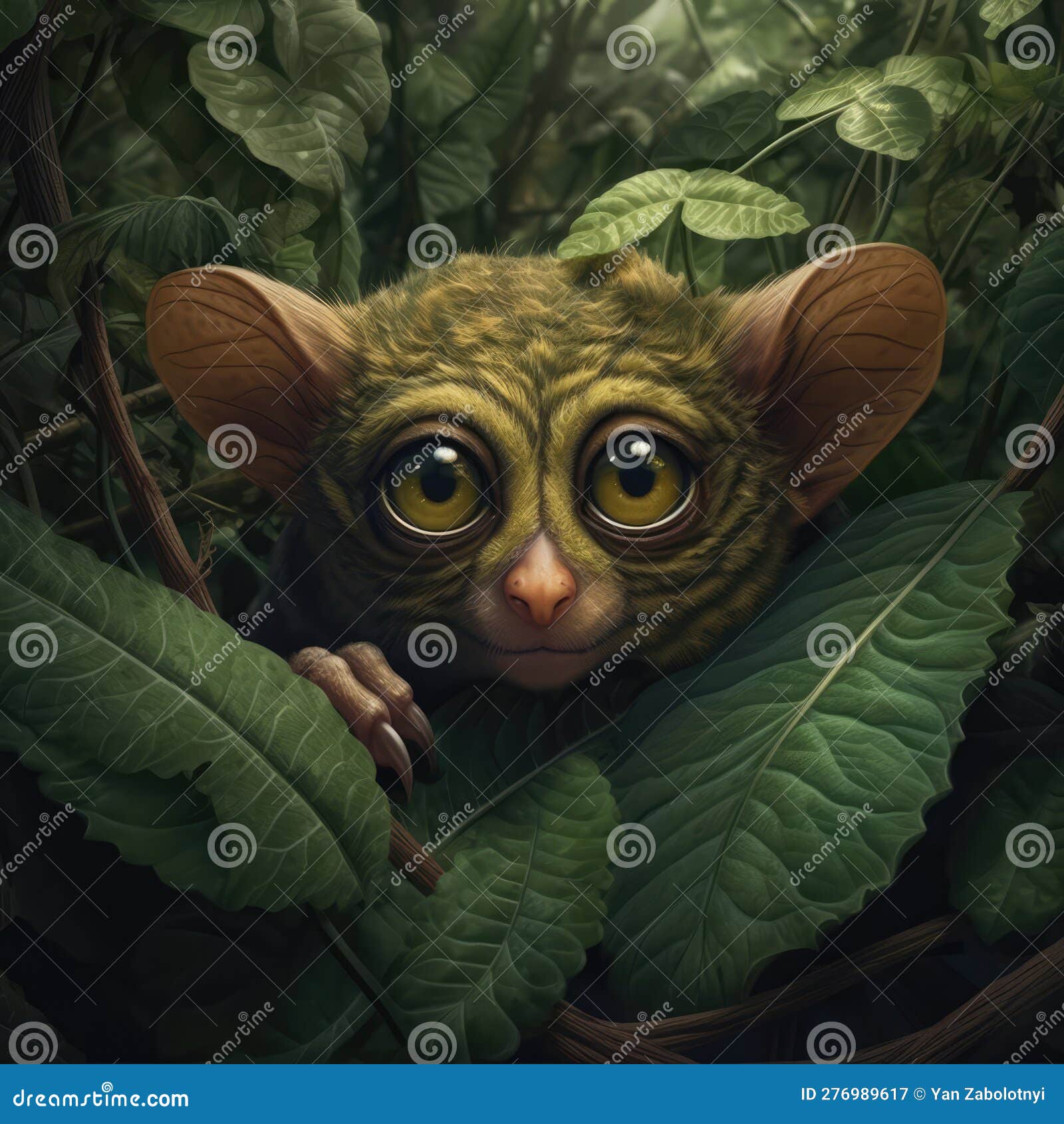 The Tarsier Head Cartoon Cartoon Illustration Logo | CartoonDealer.com ...