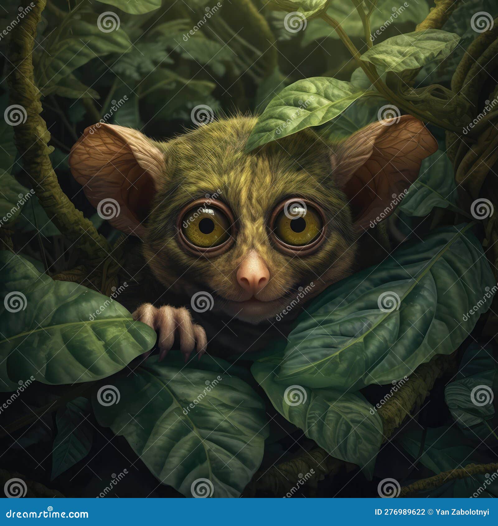 The Tarsier Head Cartoon Cartoon Illustration Logo | CartoonDealer.com ...