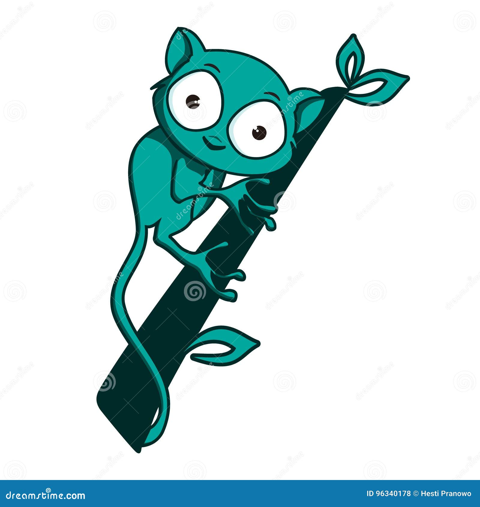 Tarsius Animal Character stock vector. Illustration of tangkasi - 96340178