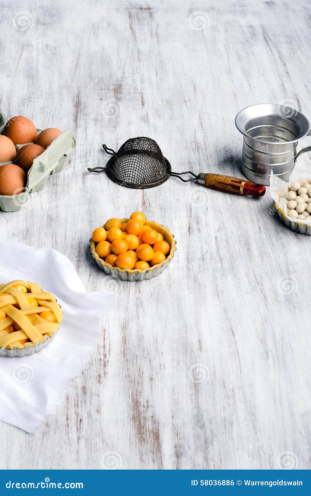 Tart making process stock photo. Image of fruit, process - 58036886