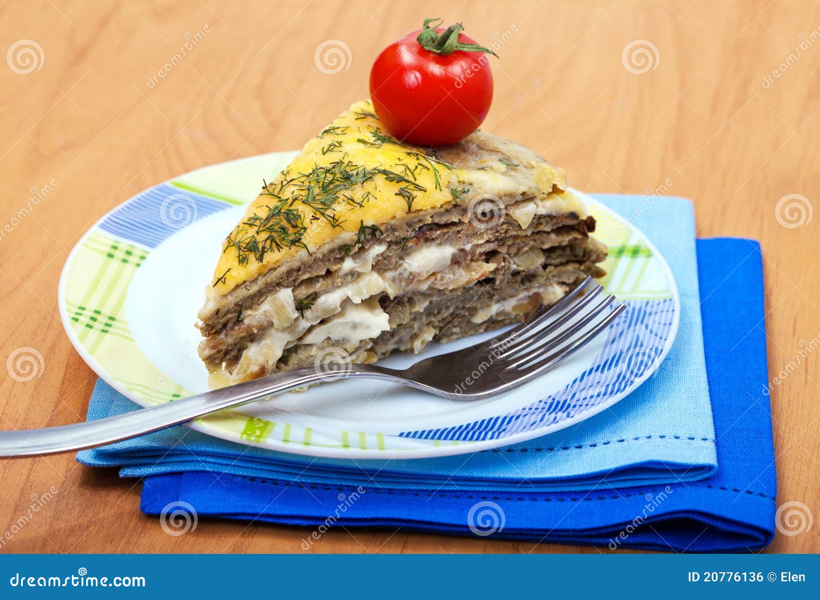 Tart of Meat - Liver with Cheese Stock Photo - Image of meat, snack ...