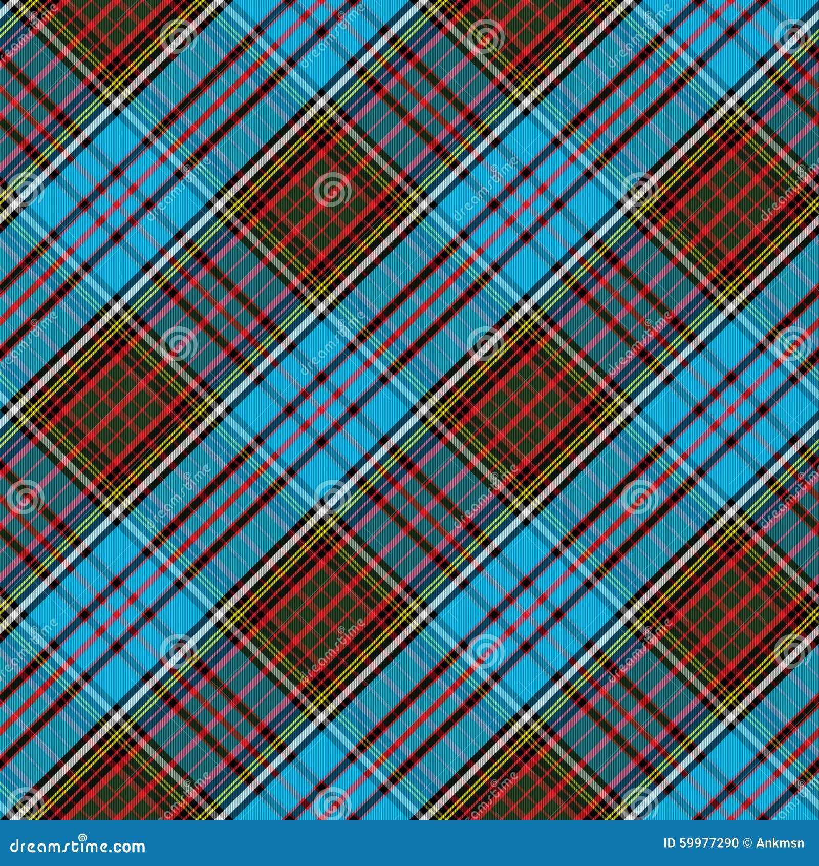 Tartan Clan Anderson Diagonal Seamless Pattern Stock Vector ...