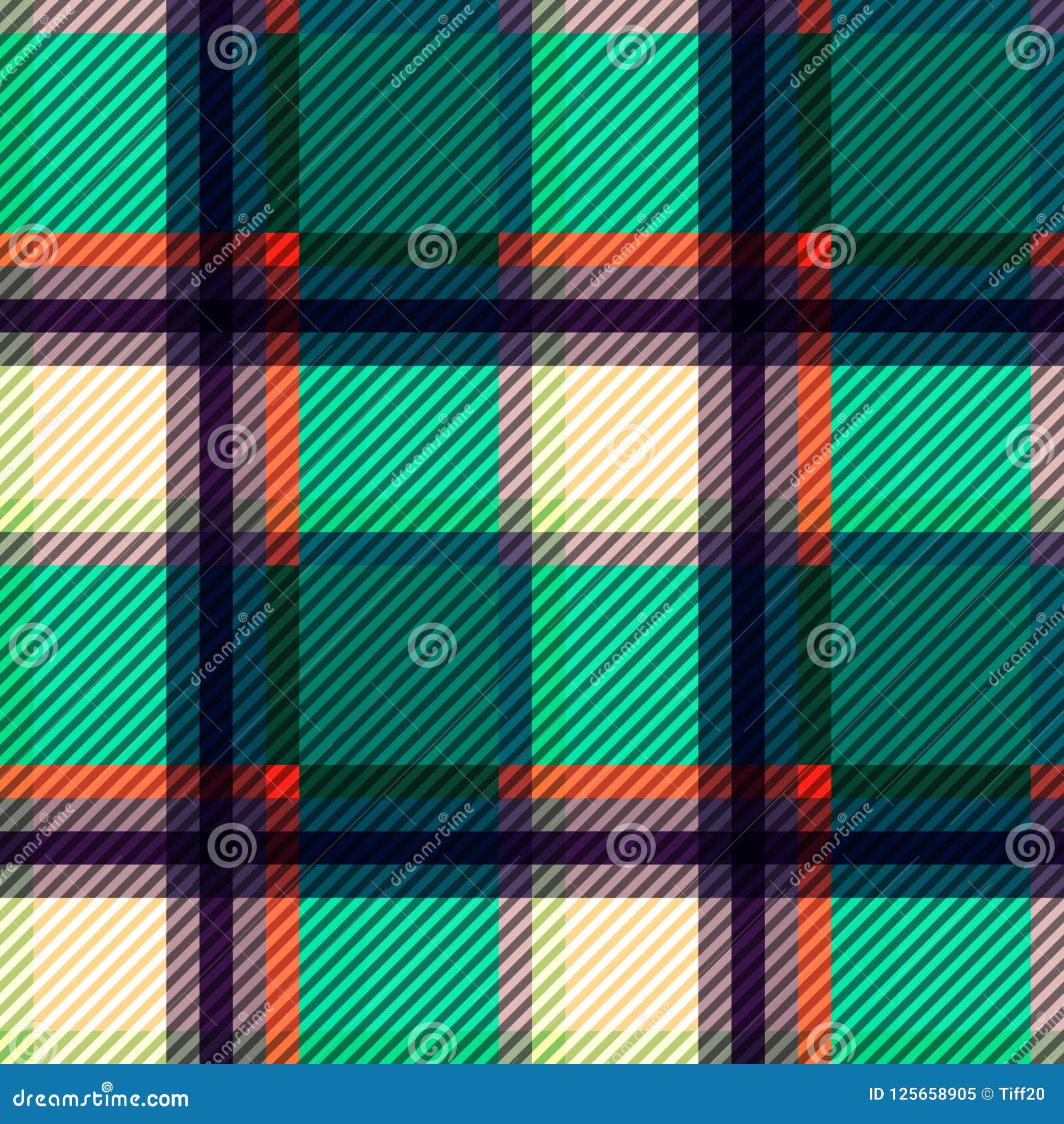 Tartan Fabric Texture. Seamless Pattern Stock Vector - Illustration of ...