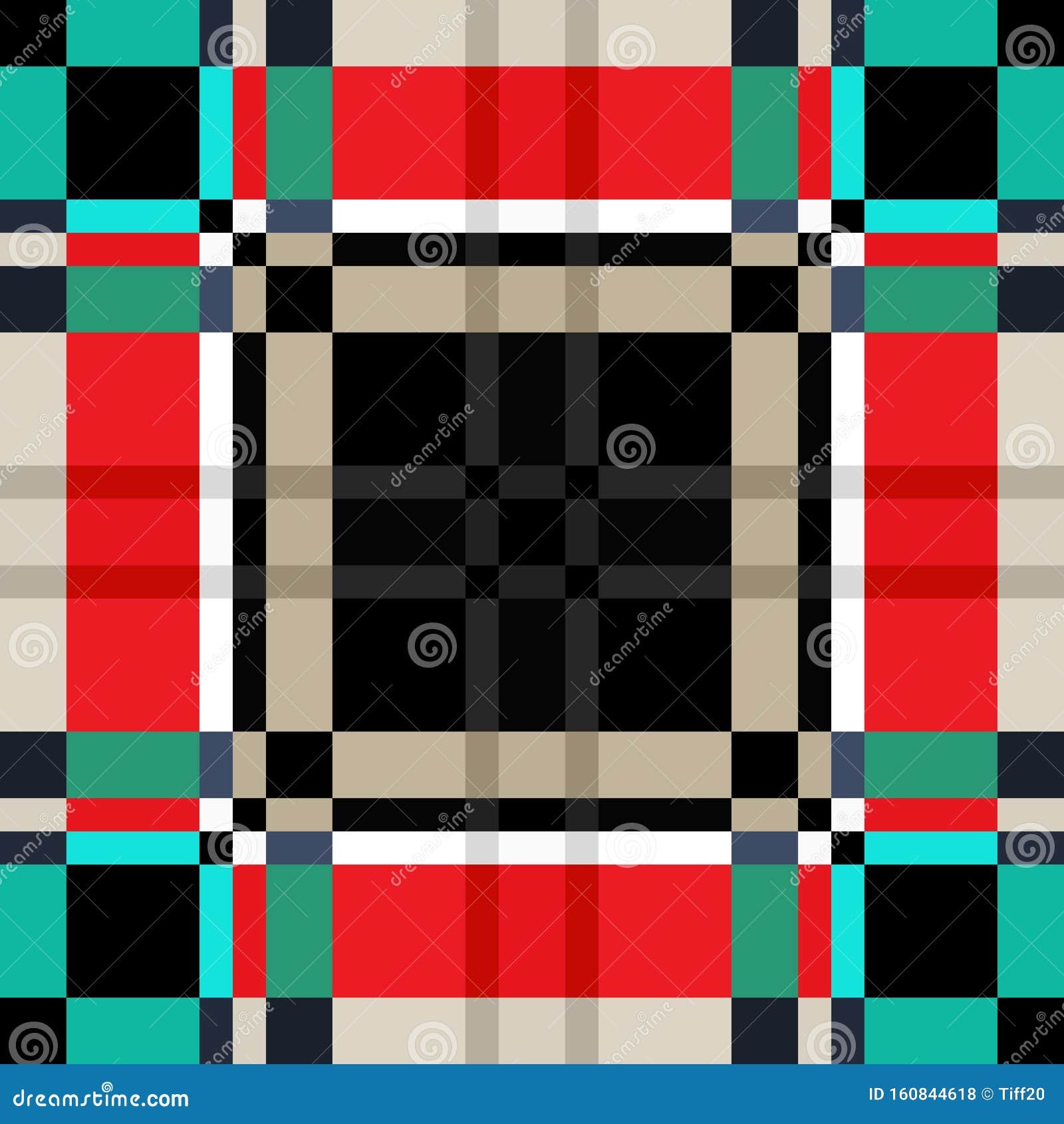 Tartan fabric texture stock vector. Illustration of clothing - 160844618