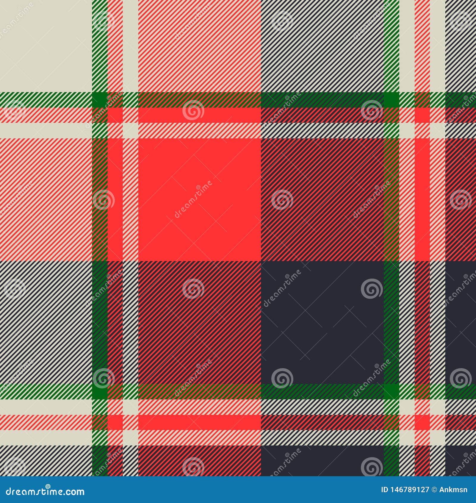 Tartan Plaid Fabric Texture Seamless Pattern Stock Vector ...