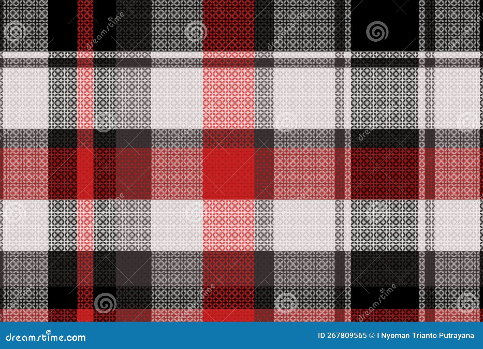 Tartan Plaid Pattern with Dark Color. Stock Vector - Illustration of ...