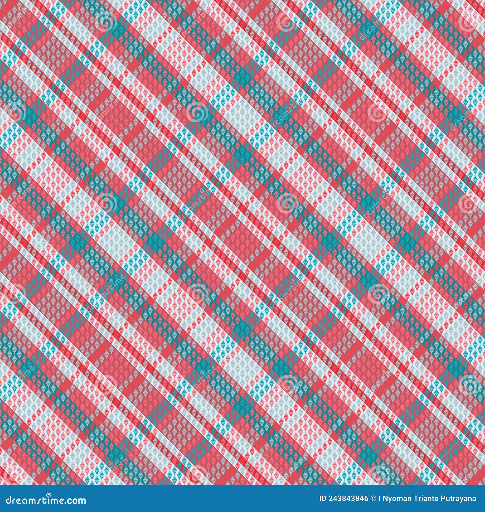 Tartan Plaid Pattern with Texture and Retro Color. Stock Vector ...
