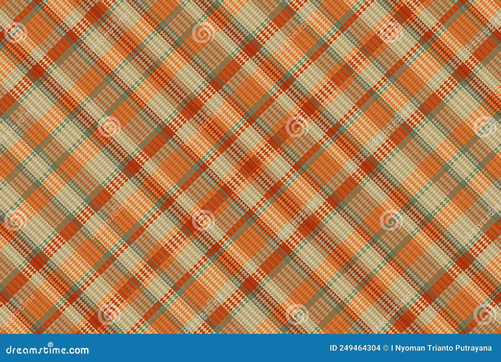 Tartan Plaid Pattern with Texture and Warm Color. Stock Vector ...