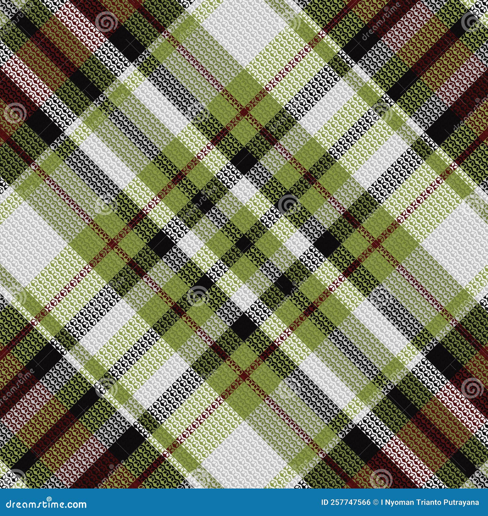 Tartan or Plaid Vintage Color Pattern. Stock Vector - Illustration of ...