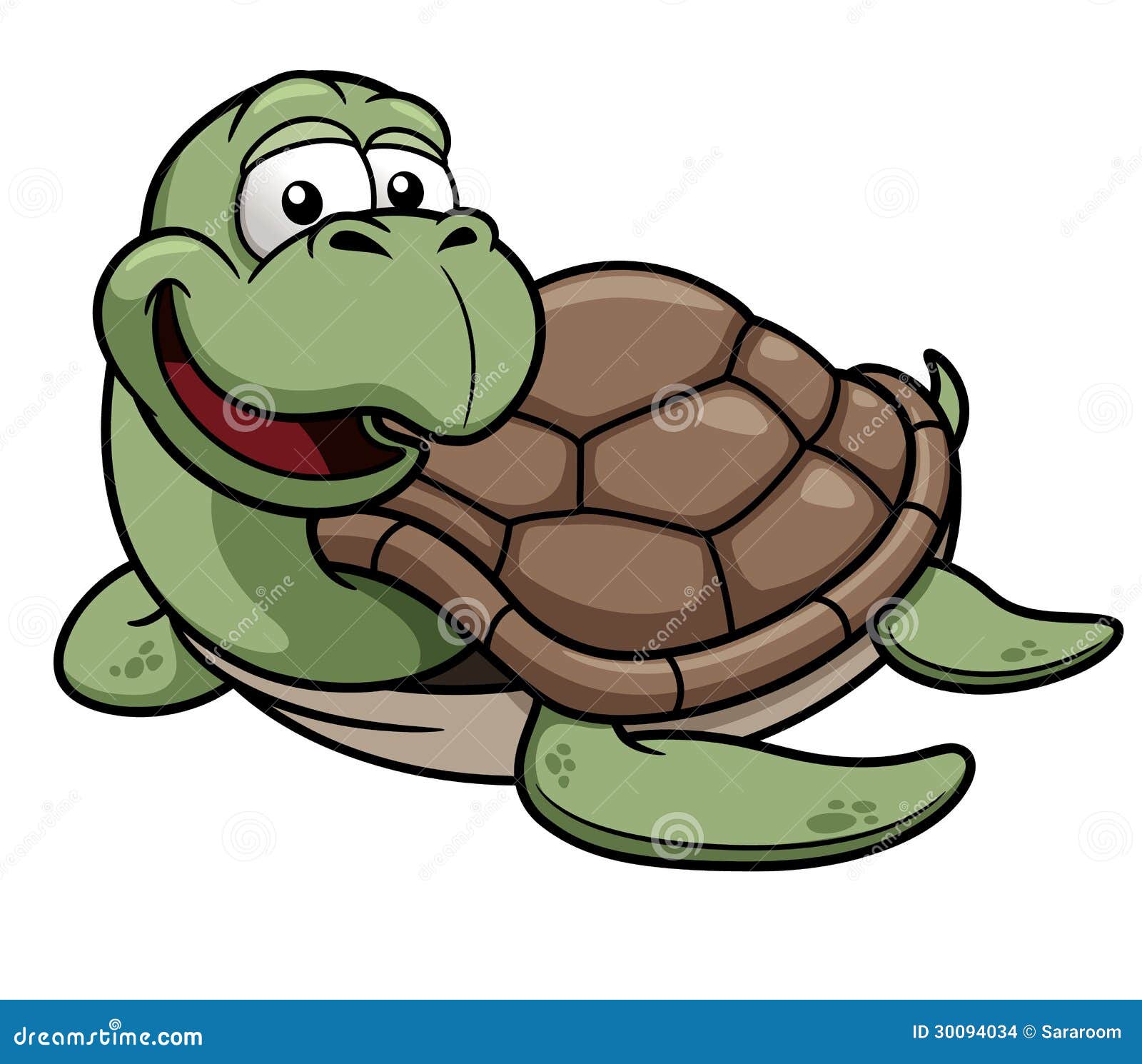 Tartaruga Dos Desenhos Animados Ilustração do Vetor - Ilustração de ...