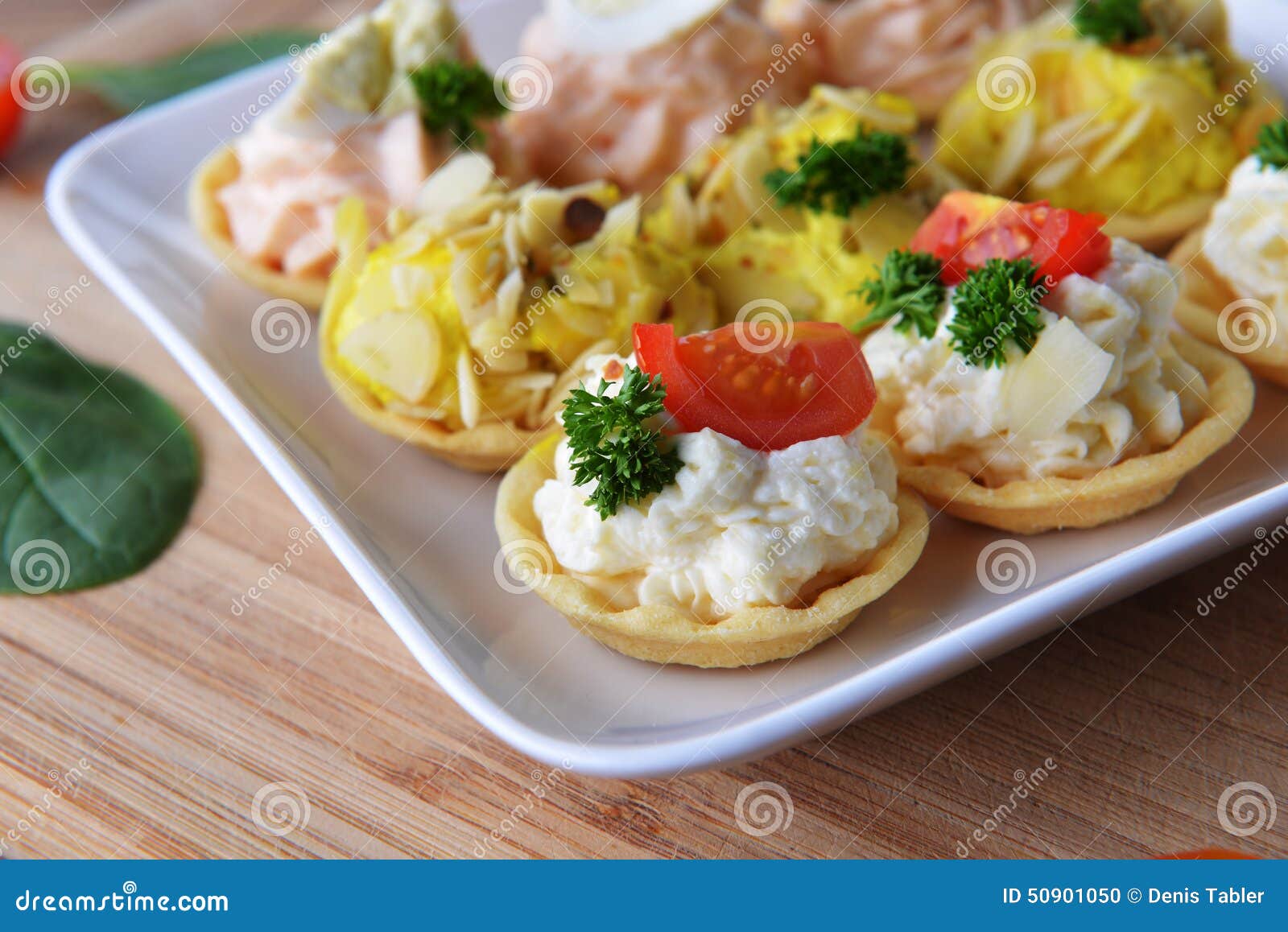 Tartlet with cream stock photo. Image of garnished, tartlet - 50901050
