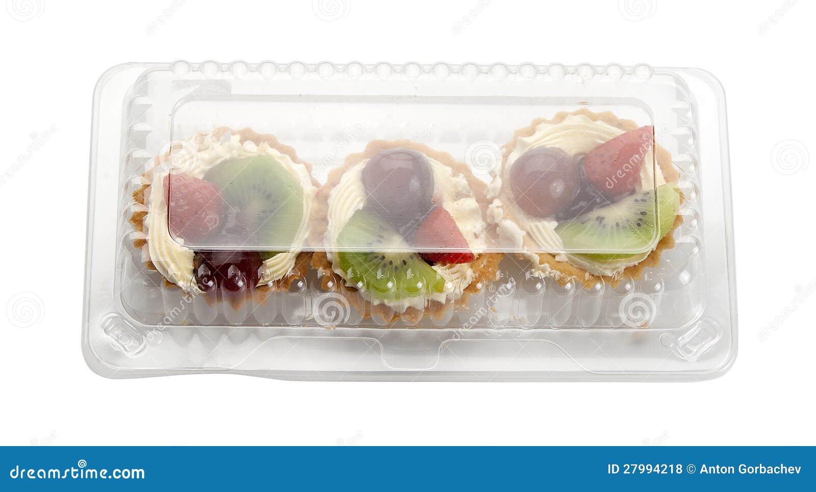 Tarts in the package stock photo. Image of plastic, dessert - 27994218