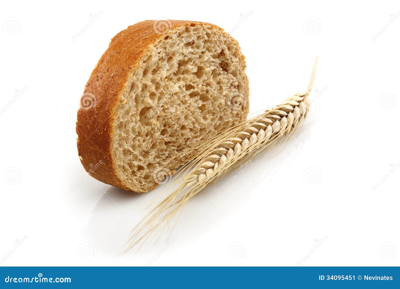 Tarwebrood en Tarwe stock afbeelding. Image of nevin - 34095451