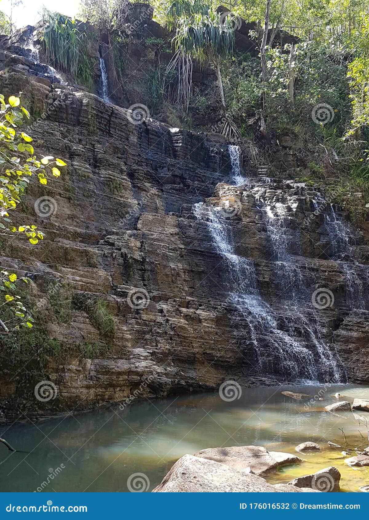 Tarzan Falls Guam Waterfall Stock Photo - Image of river, tarzan: 176016532