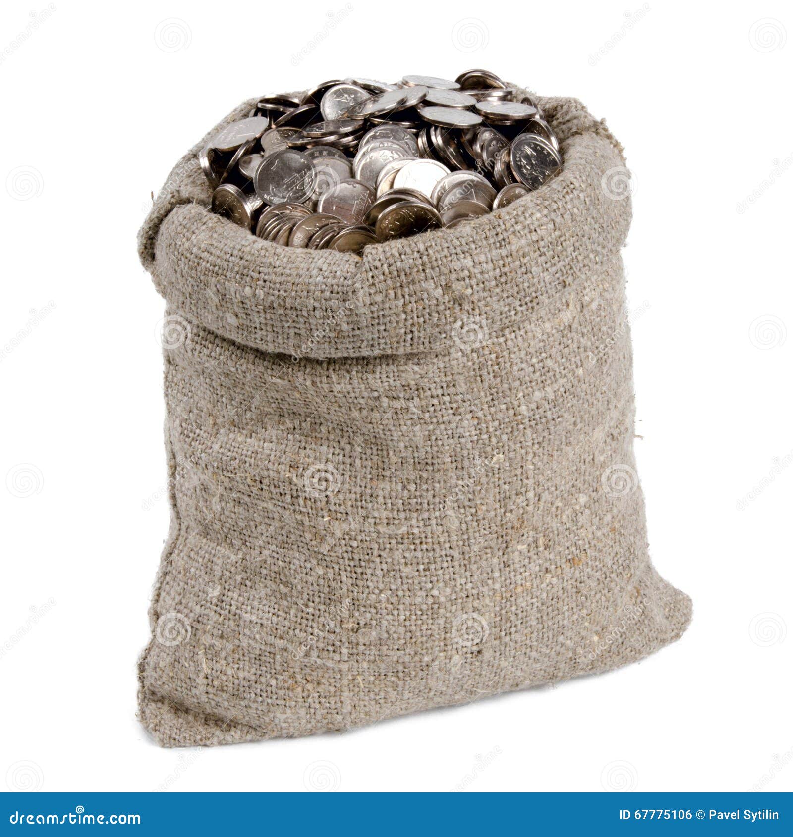 Tasche des Geldes stockfoto. Bild von zinsen, einkommen - 67775106