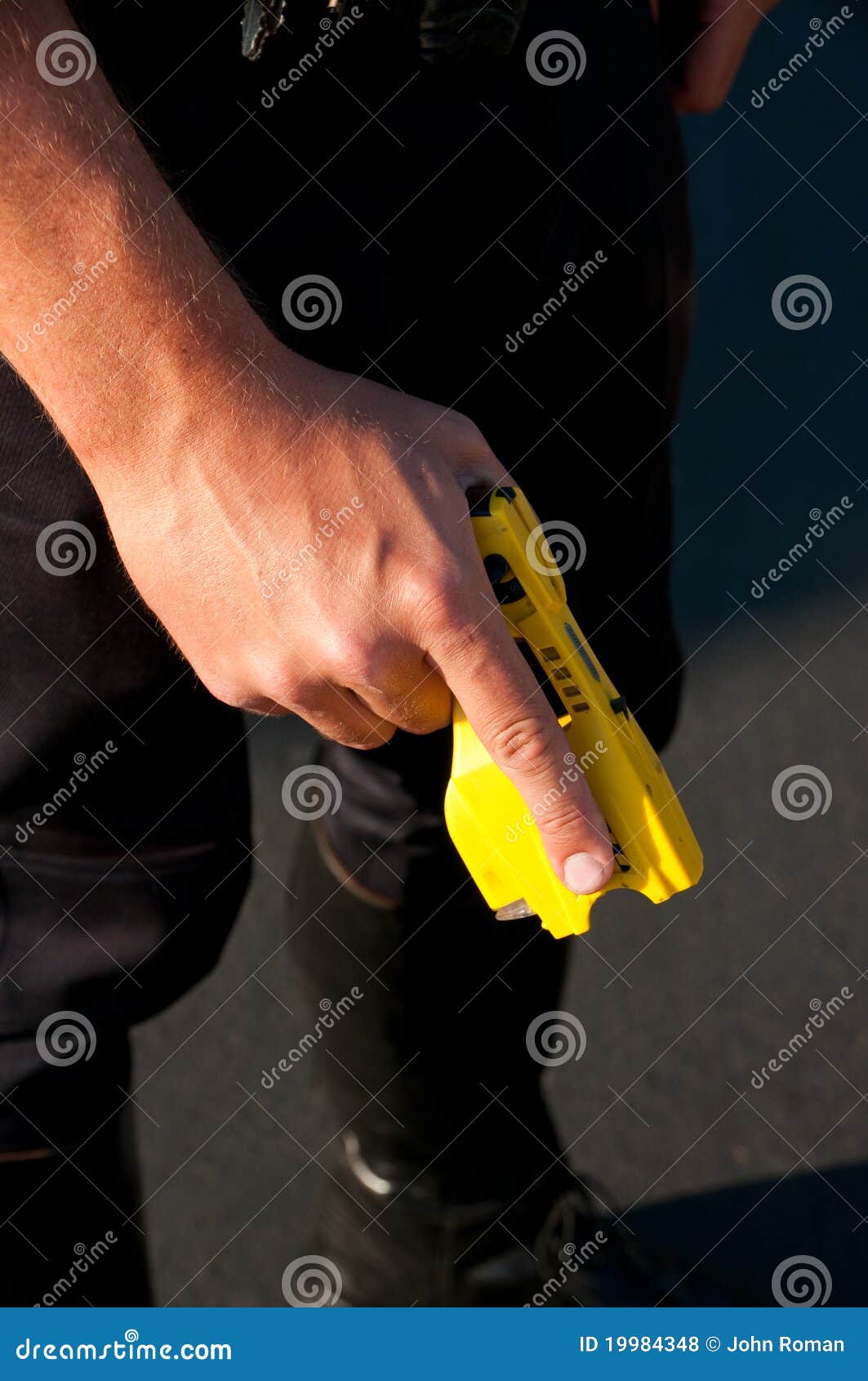 Taser weapon stock photo. Image of finger, shock, justice - 19984348
