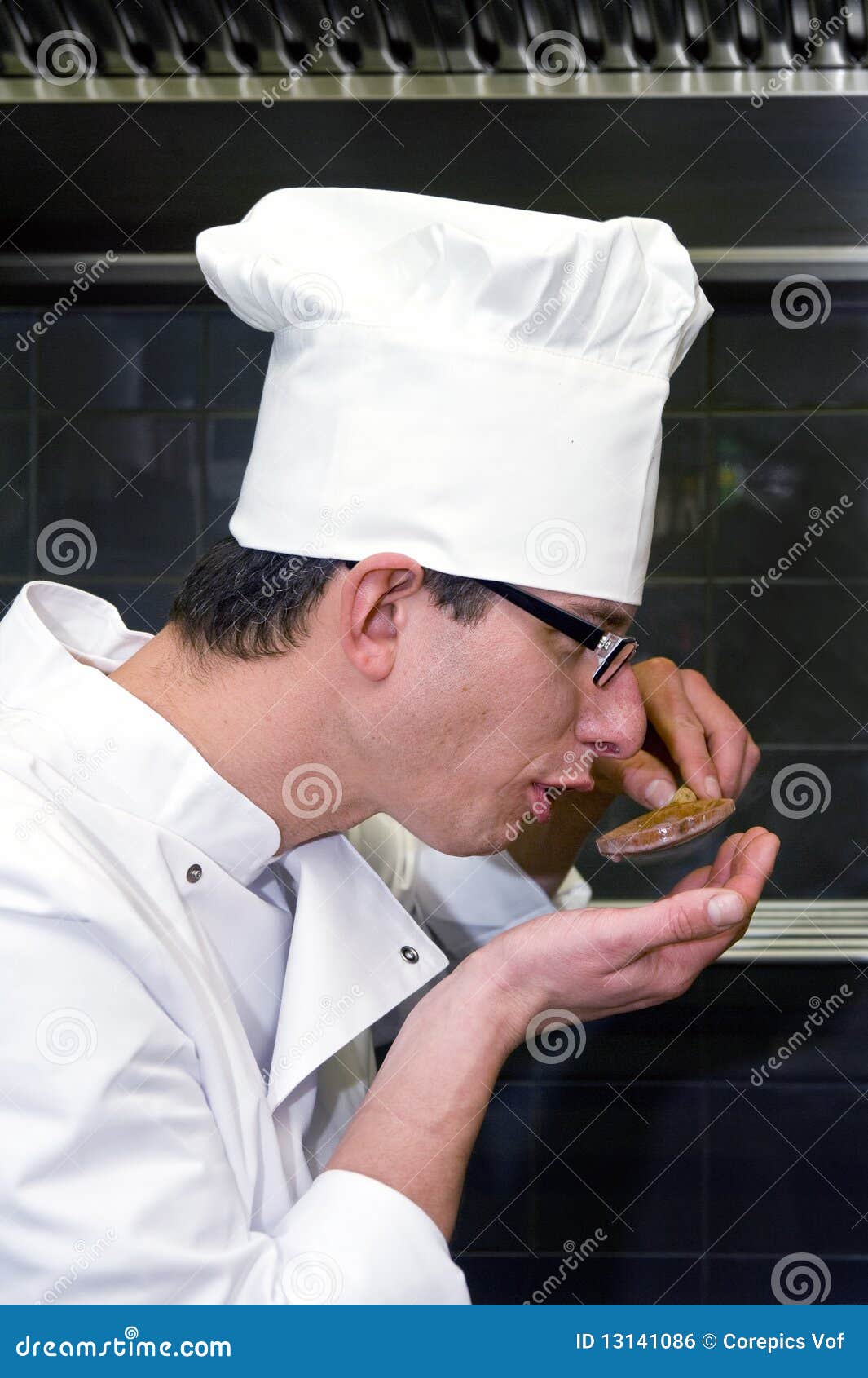 Tasing chef stock photo. Image of profile, senses, ladle - 13141086