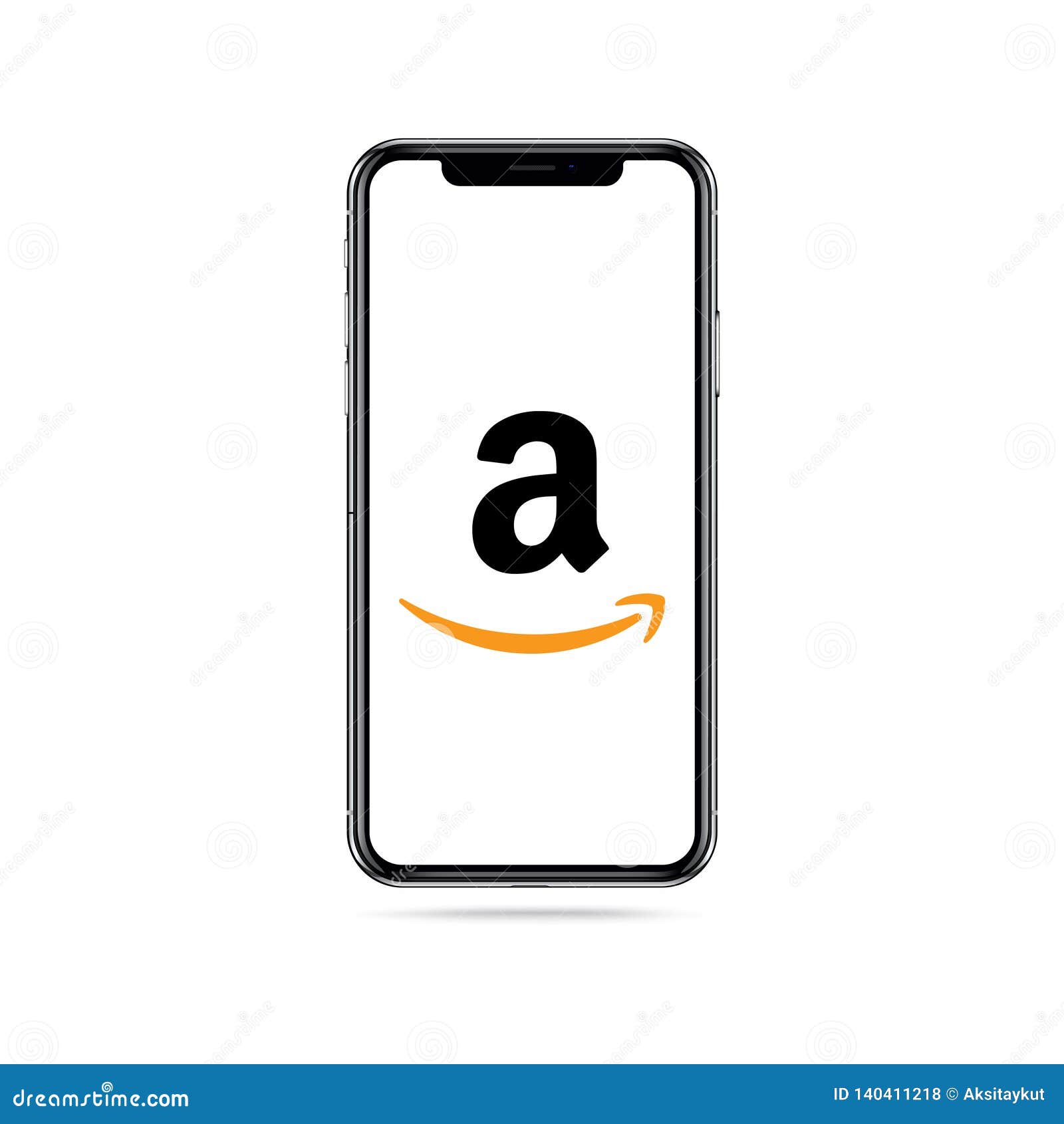 Amazon App Icon Logo on Iphone Screen Editorial Stock Photo ...