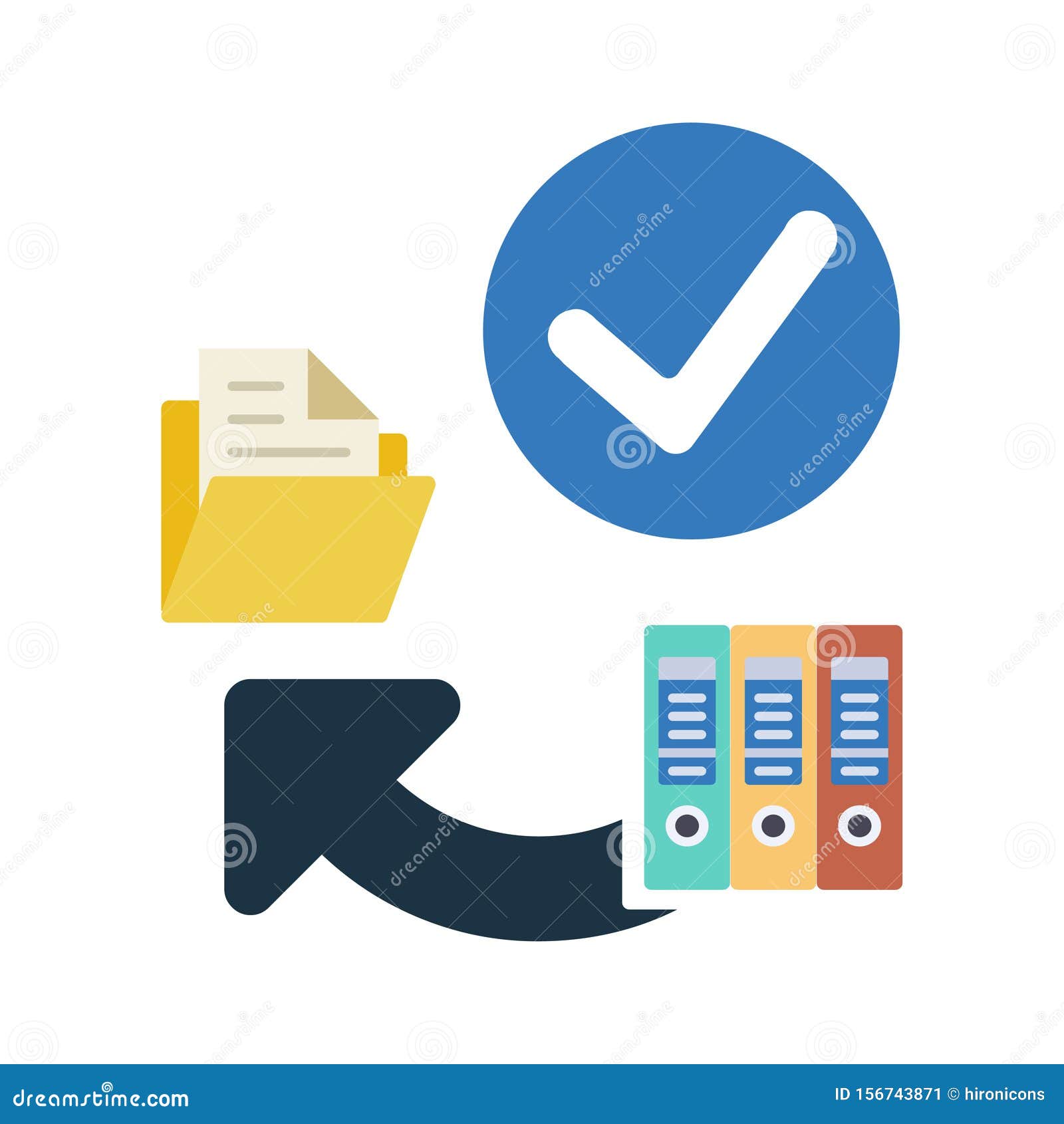 Task Complete, Job Done, Work Complete Icon Stock Illustration ...