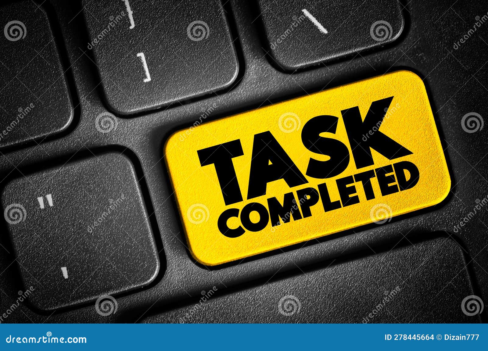 Task Completed Text Button On Keyboard, Concept Background Royalty-Free Stock Image ...