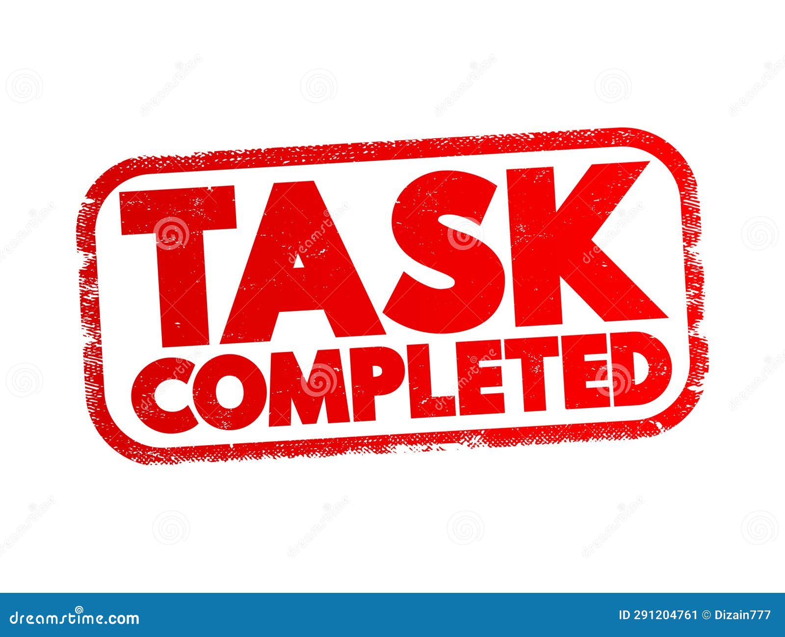 Task Completed Text Stamp, Concept Background Stock Illustration ...