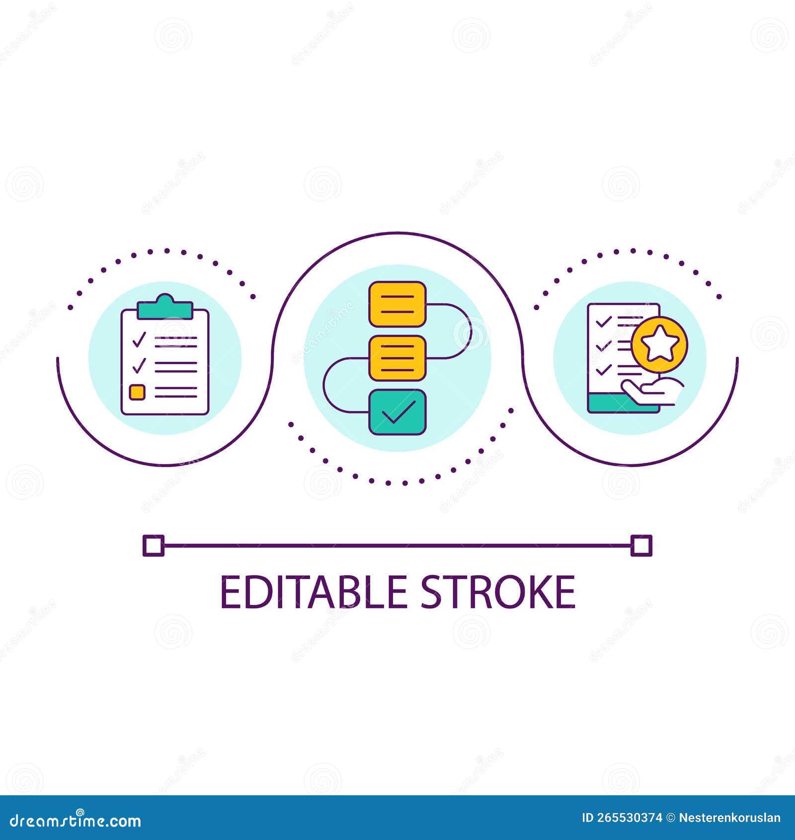 Task Completion Loop Concept Icon Stock Vector - Illustration of ...