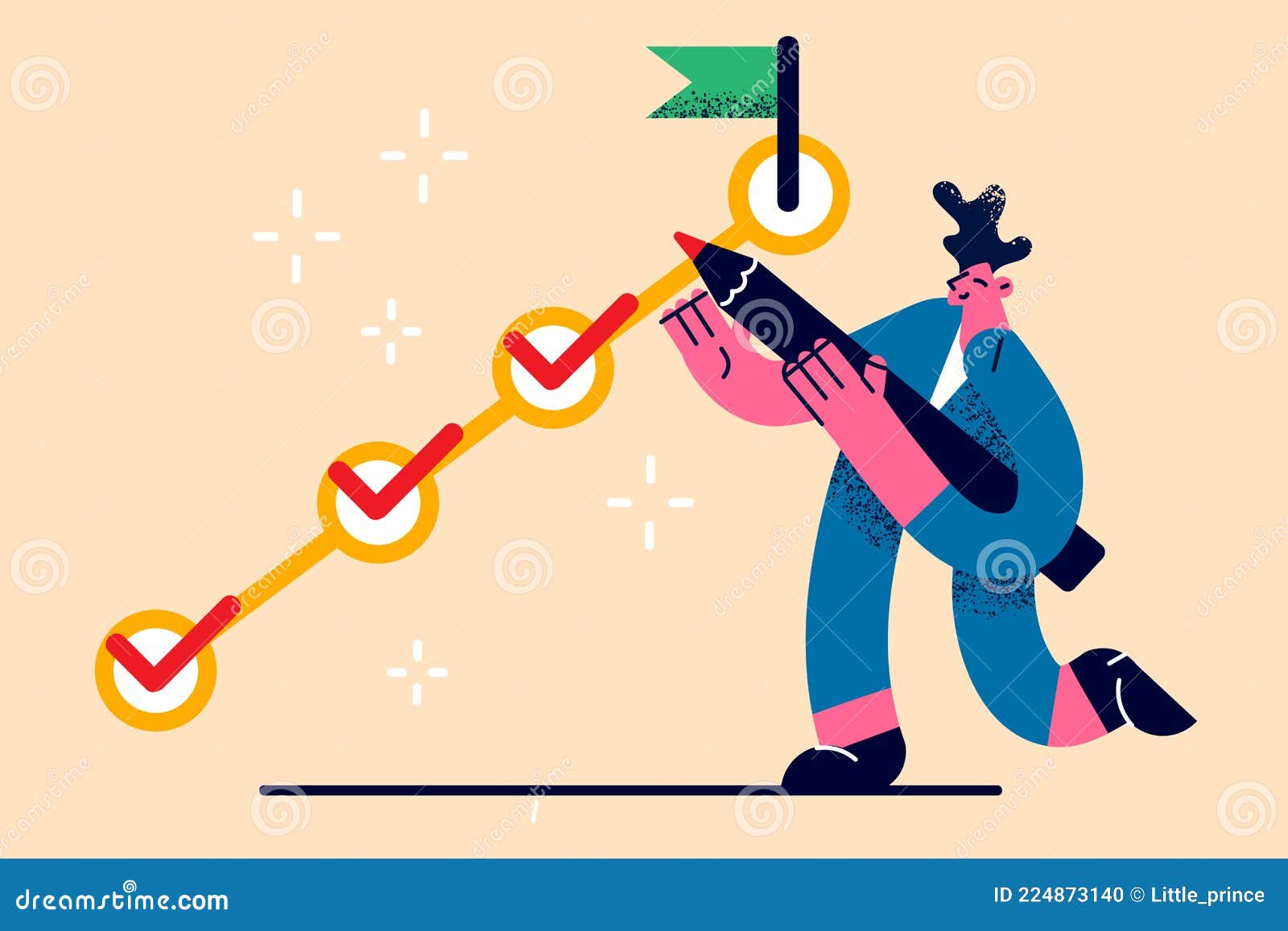 Task Completion, Task Solving, Management Concept. Stock Vector ...