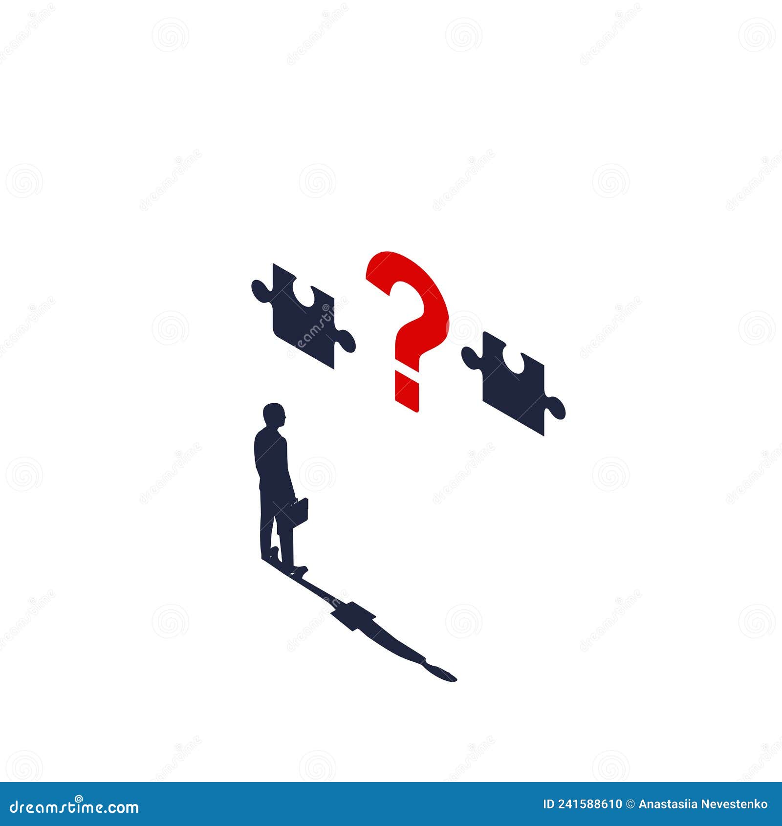 Task Concept. Businessman Faces a Difficult Task Stock Vector ...