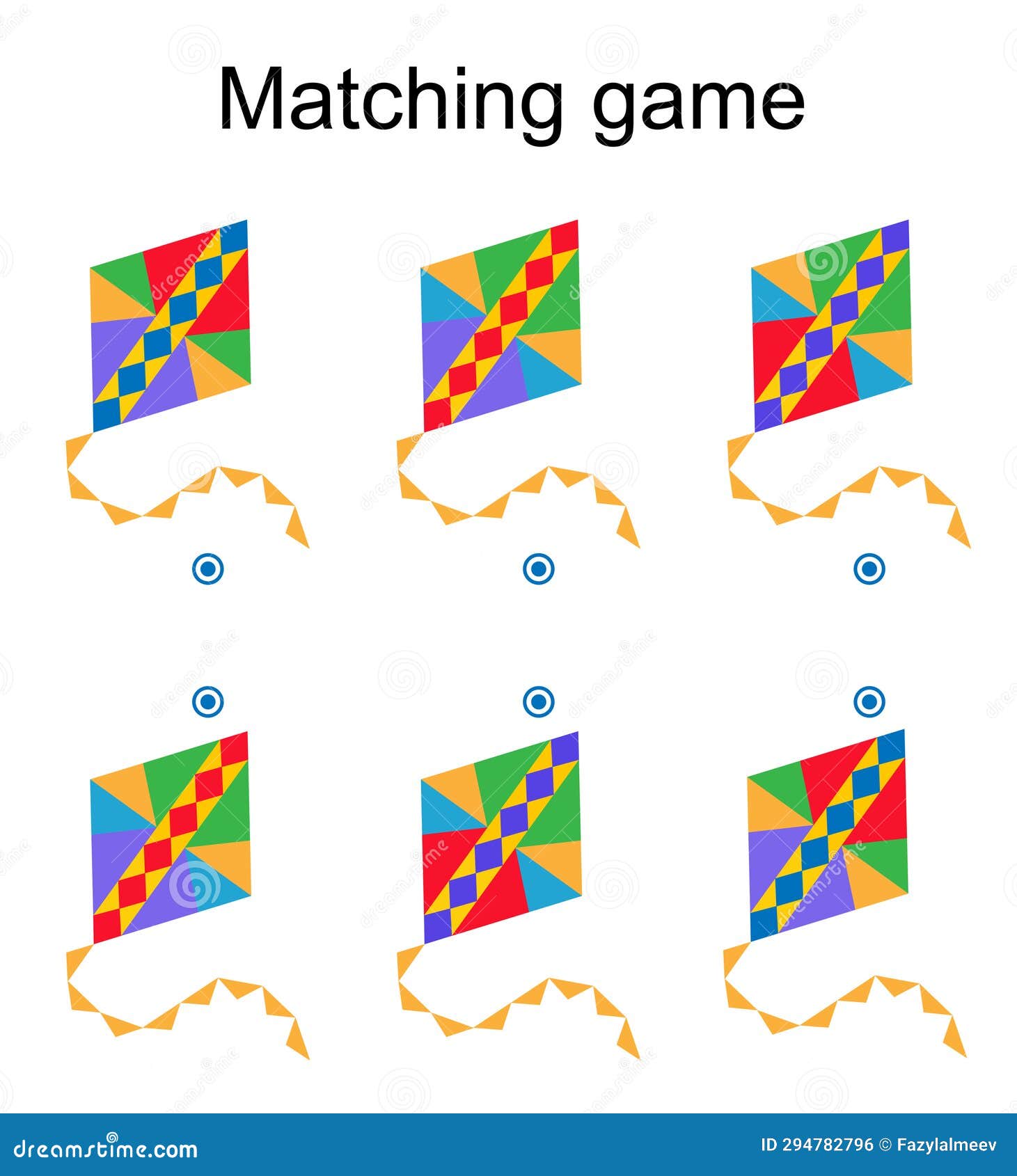 Task for the Development of Attention and Logic. Vector Illustration of ...