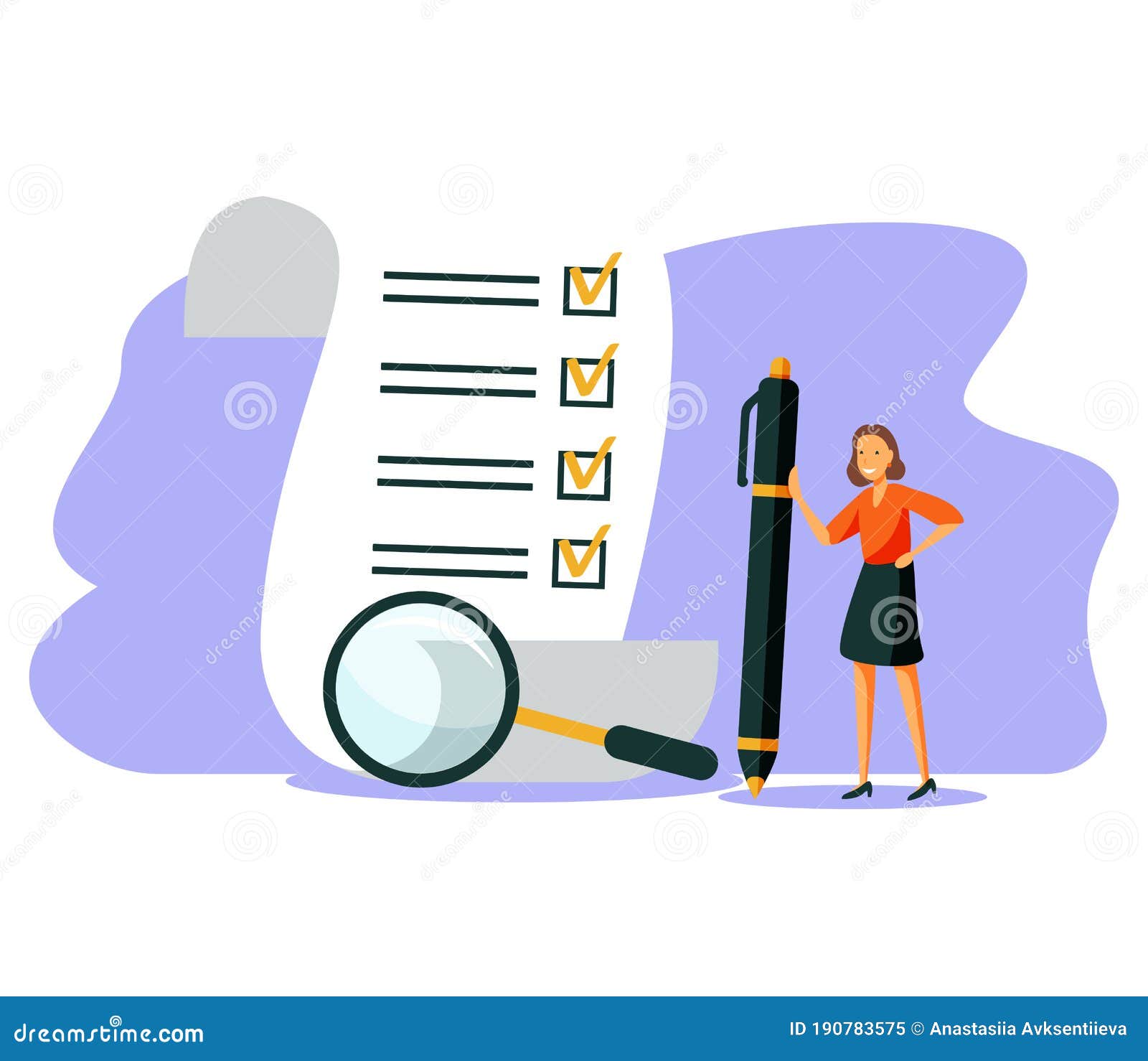 Task Done Vector Illustration. Flat Tiny Check To Do List Persons ...
