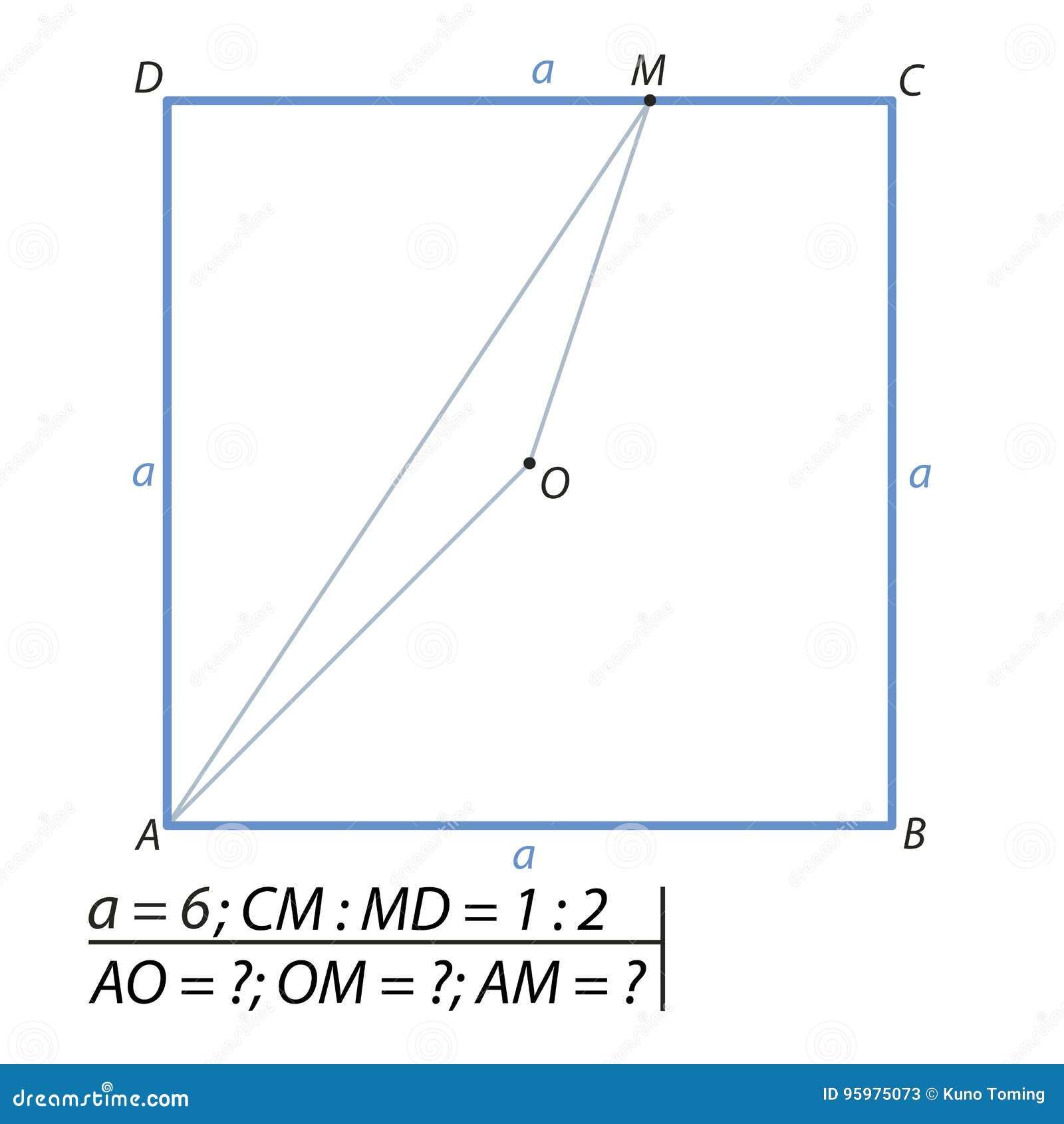 The Task of Finding Sides of a Triangle AOM Stock Illustration ...