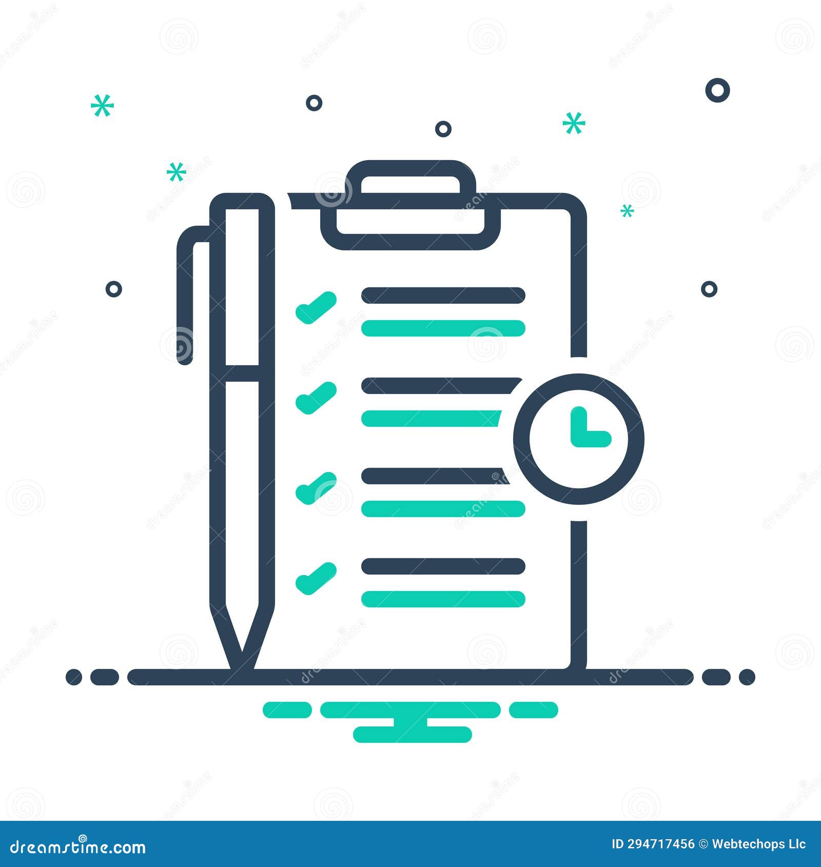 Task Or Checklist Icon Set. Questionnaire, Agreement, Survey, Or ...