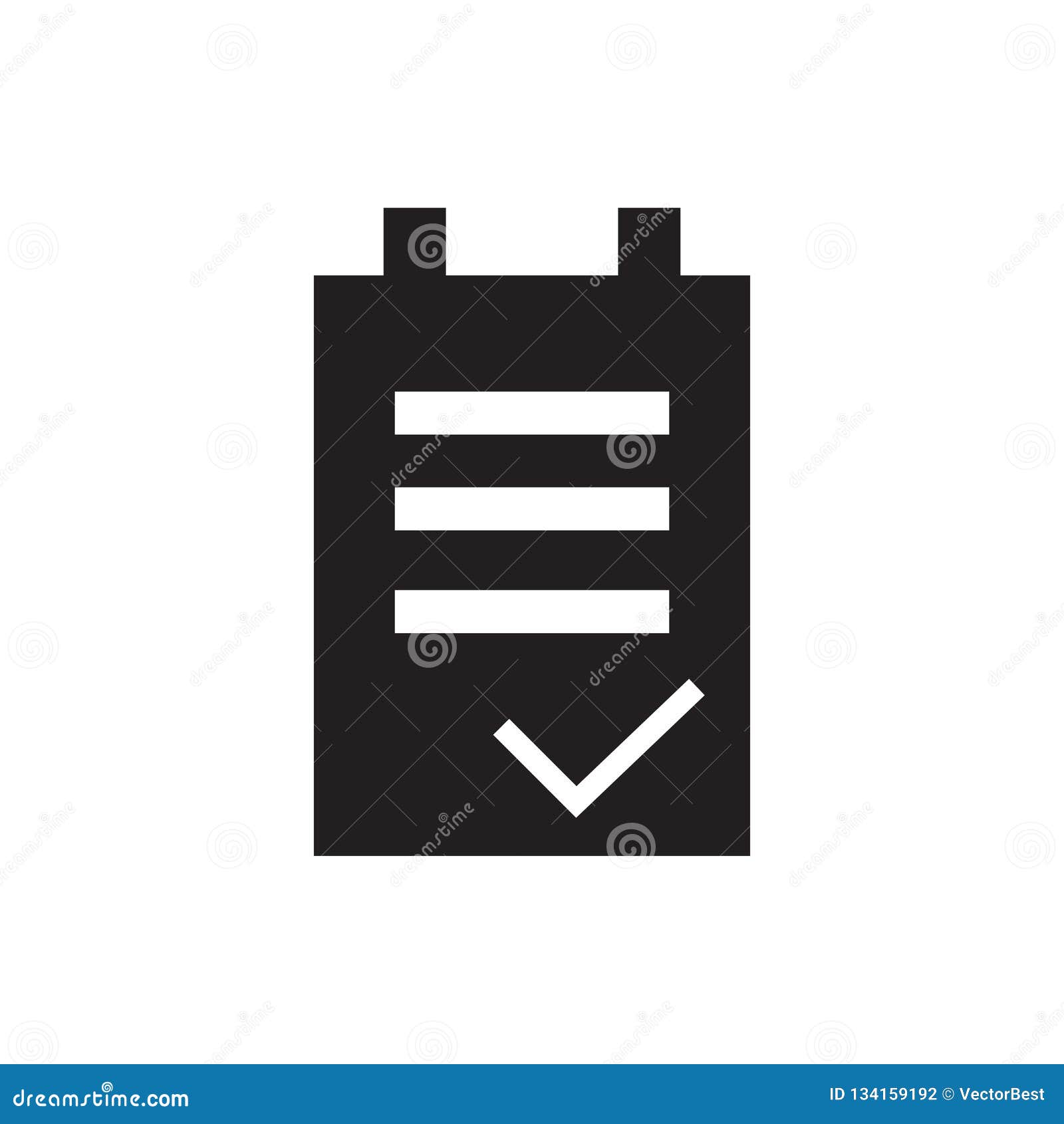 Task Icon Vector Sign and Symbol Isolated on White Background, Task ...
