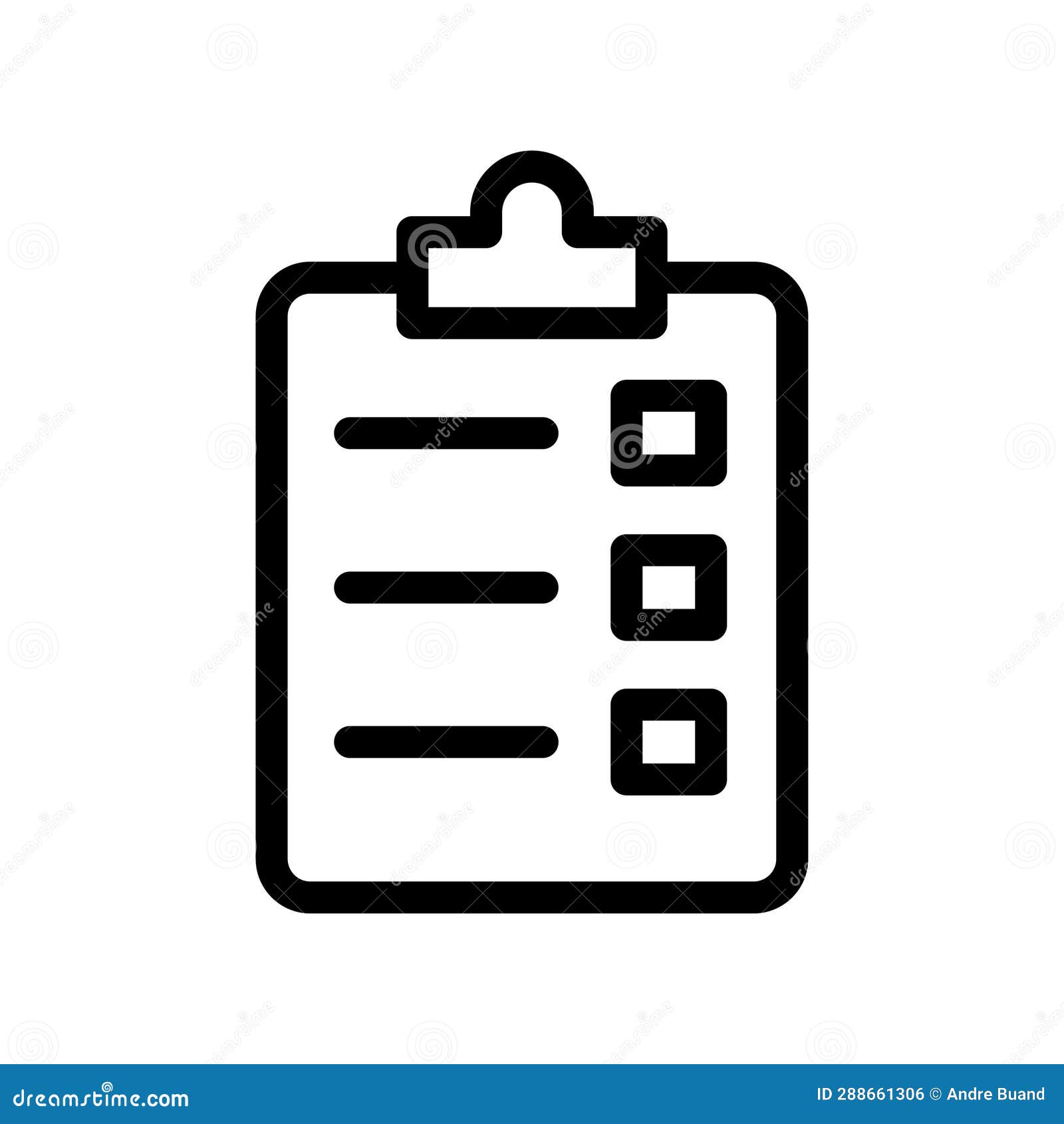 Task Line Icon Illustration Vector Graphic Stock Illustration ...
