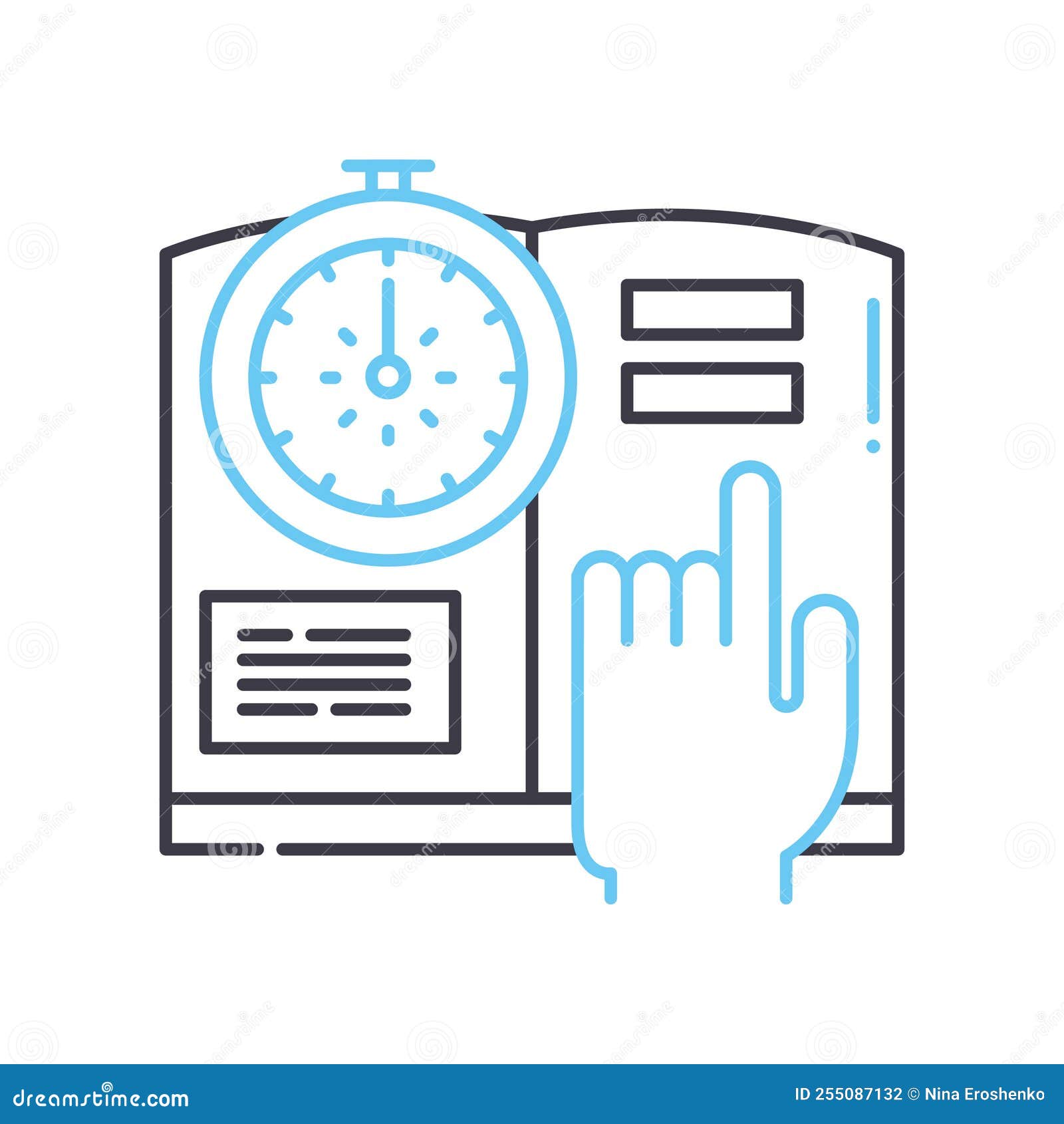 Daily Task Line Icon, Outline Symbol, Vector Illustration, Concept Sign ...