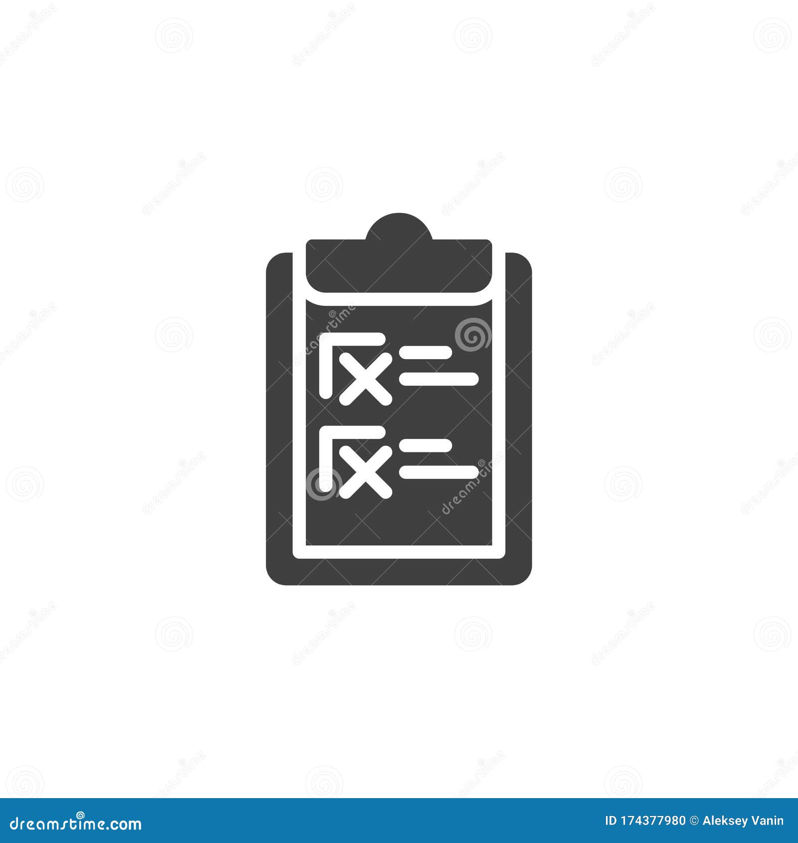 Task List form vector icon stock vector. Illustration of choose - 174377980