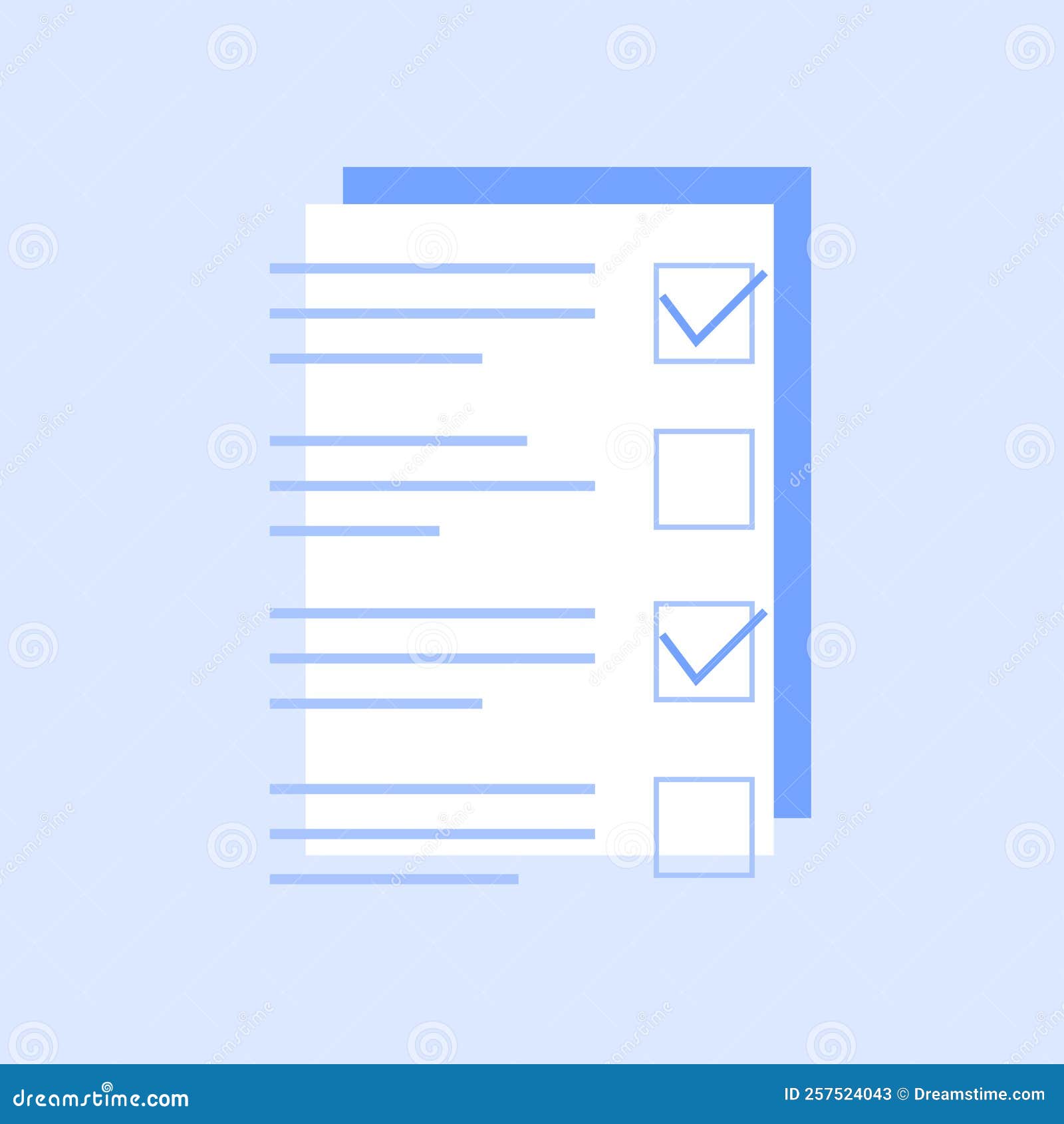 Task List Icon. Document with Paragraphs Stock Vector - Illustration of ...