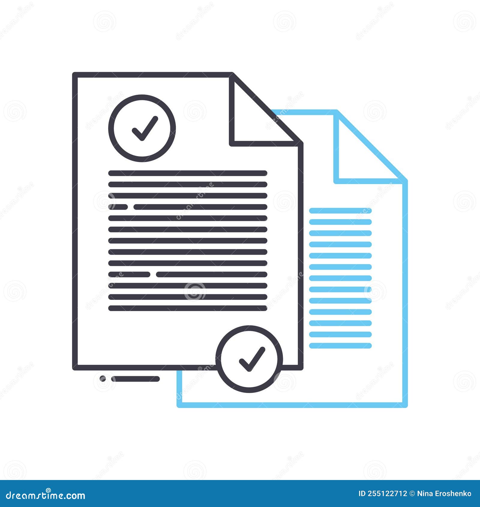 Task List Line Icon, Outline Symbol, Vector Illustration, Concept Sign ...